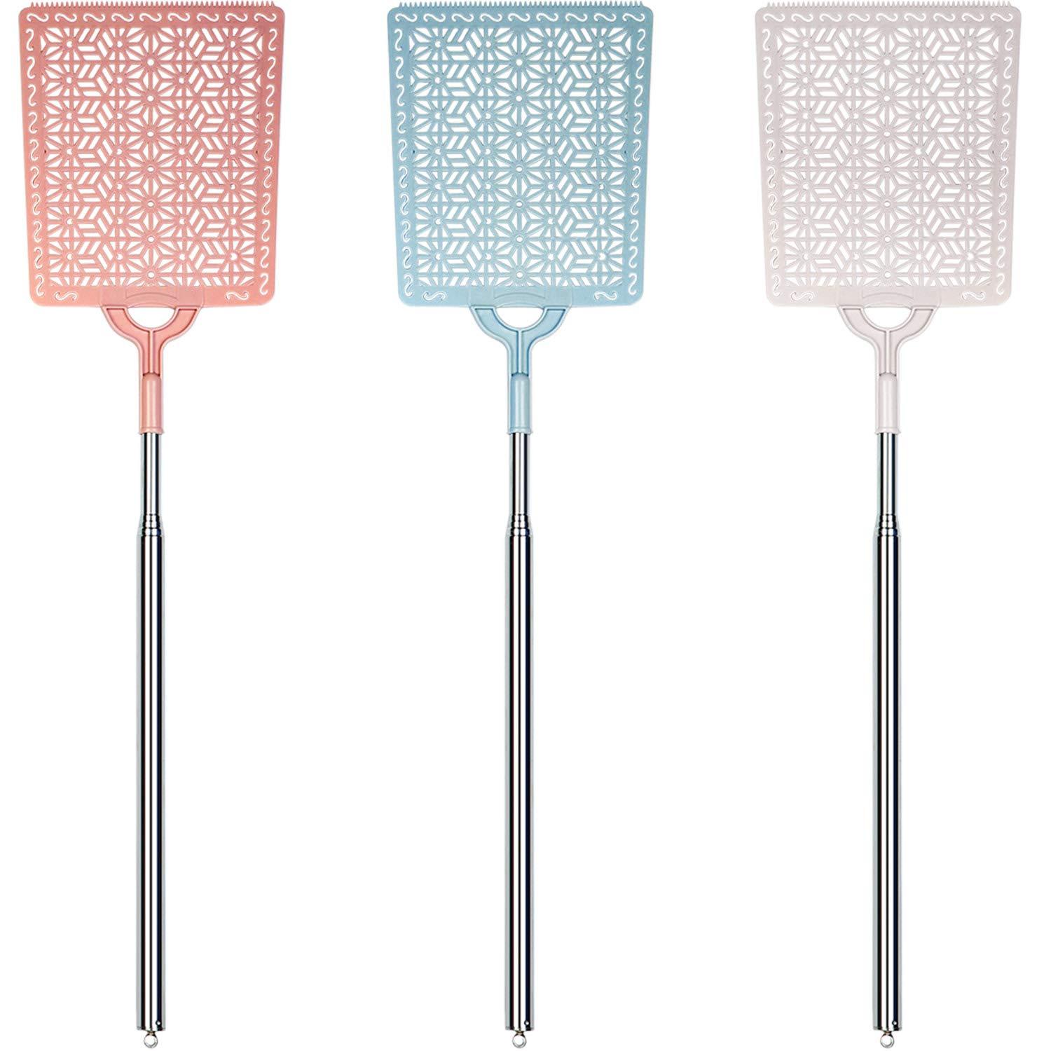 Boao 3-Pack Retractable Telescopic Fly Swatter Set - Detachable ...