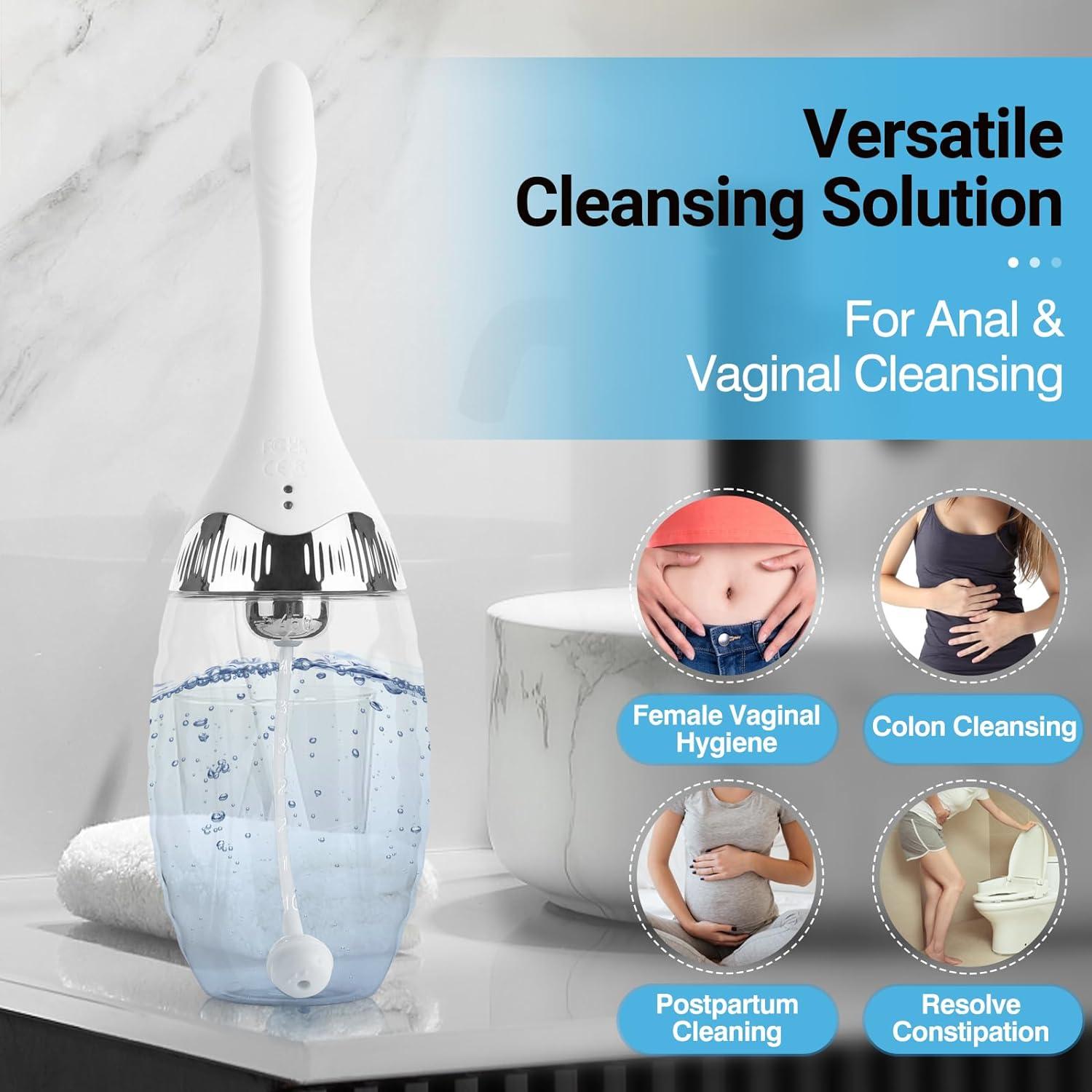 Electric Enema & Vaginal Douche Kit by Tilcare - 3 Speed Settings ...