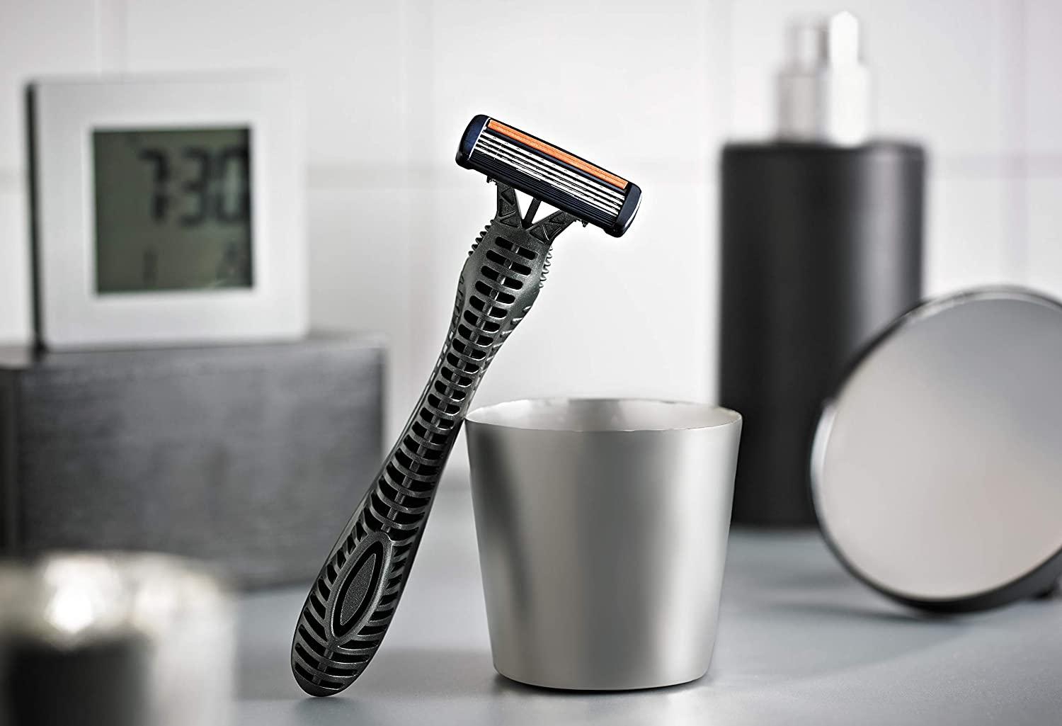 BIC Hybrid Flex 4 Titanium Men's Disposable Razors - Smooth & Close ...