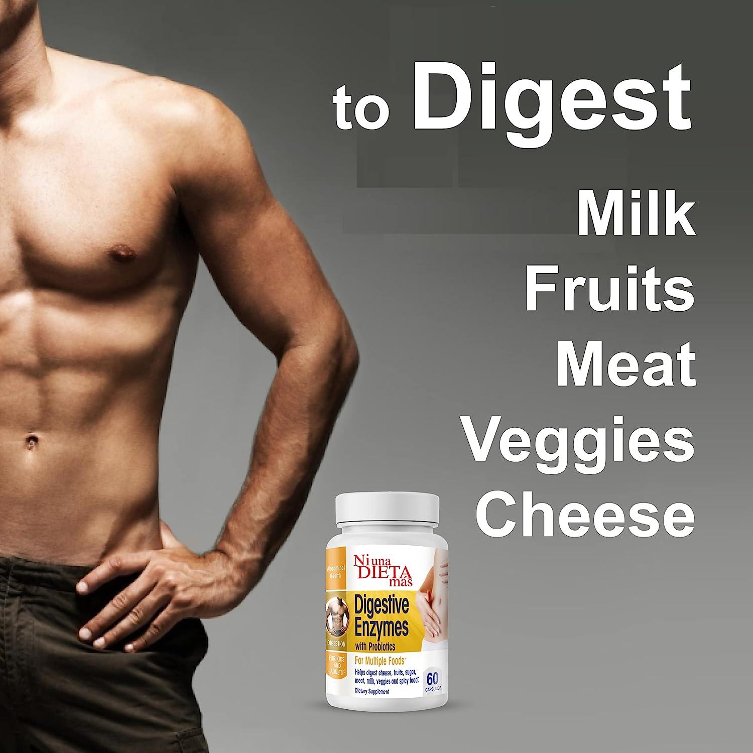 Digestive Enzymes for Bloating Relief - Cheese, Fruits, Sugar, Milk ...