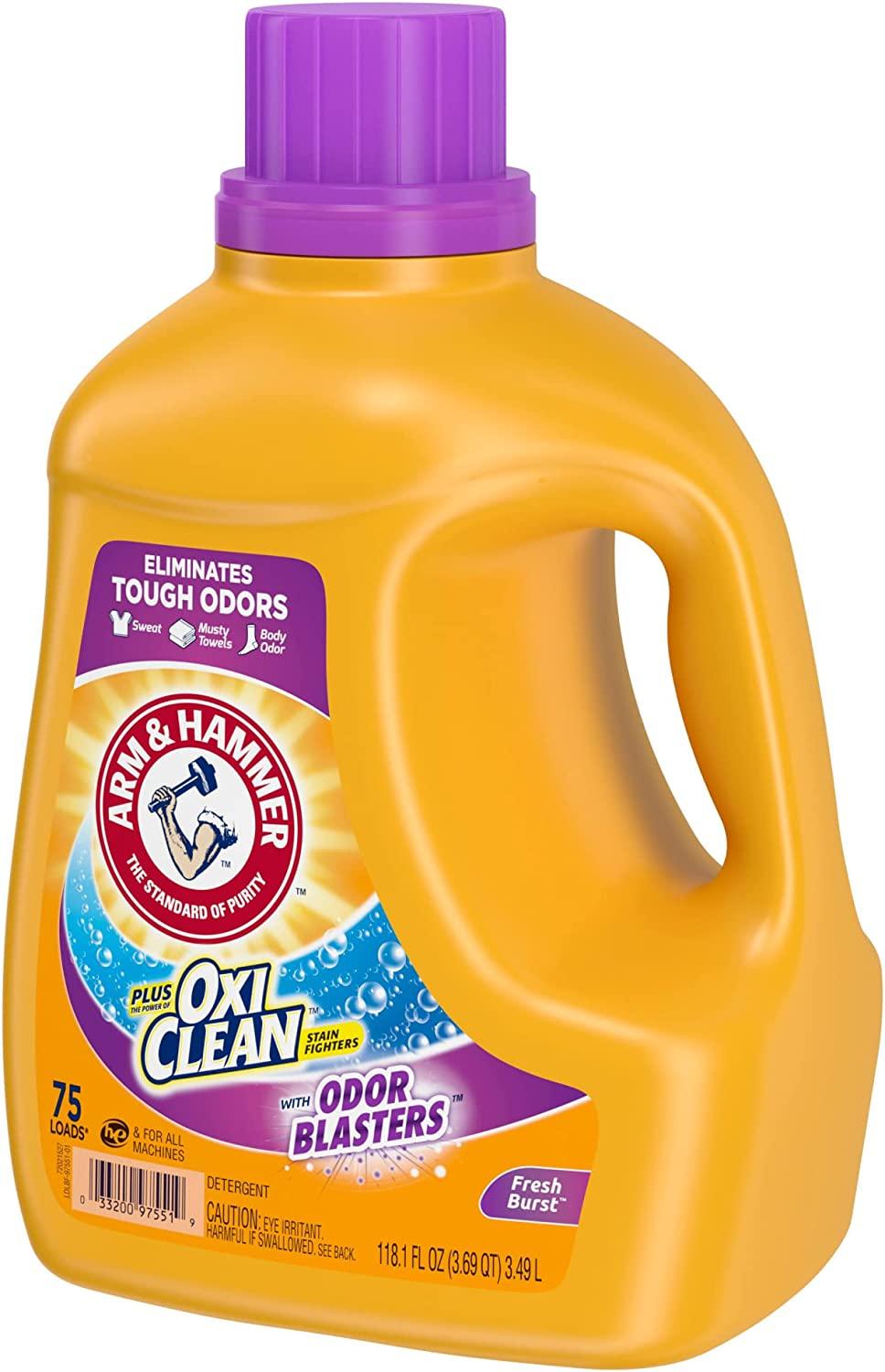 Arm & Hammer Plus OxiClean Odor Blasters Liquid Laundry Detergent - 75 ...