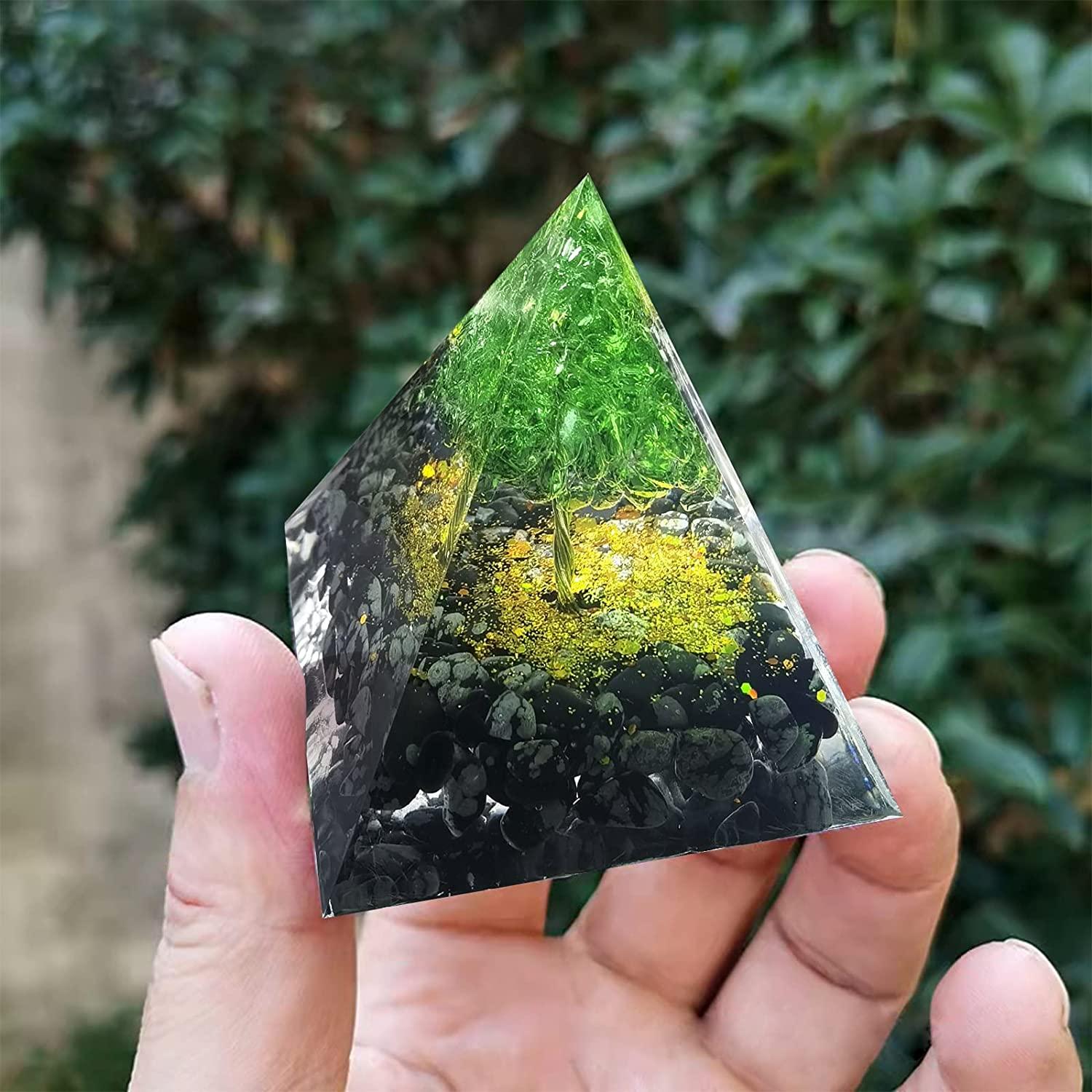 Tree of Life Orgone Pyramid - Protection Crystals for Positive Energy ...