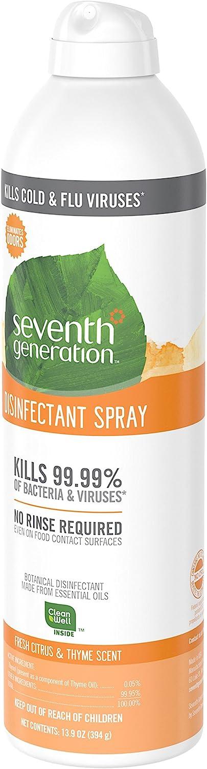 Seventh Generation Disinfectant Spray - Fresh Citrus & Thyme Scent - 13 ...