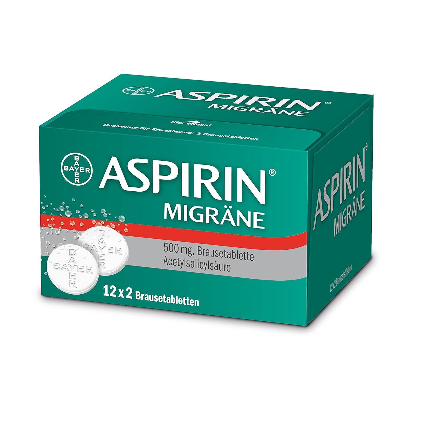 Aspirin Migraine Effervescent Tablets Fast Relief for 24 Hours | Shop ...