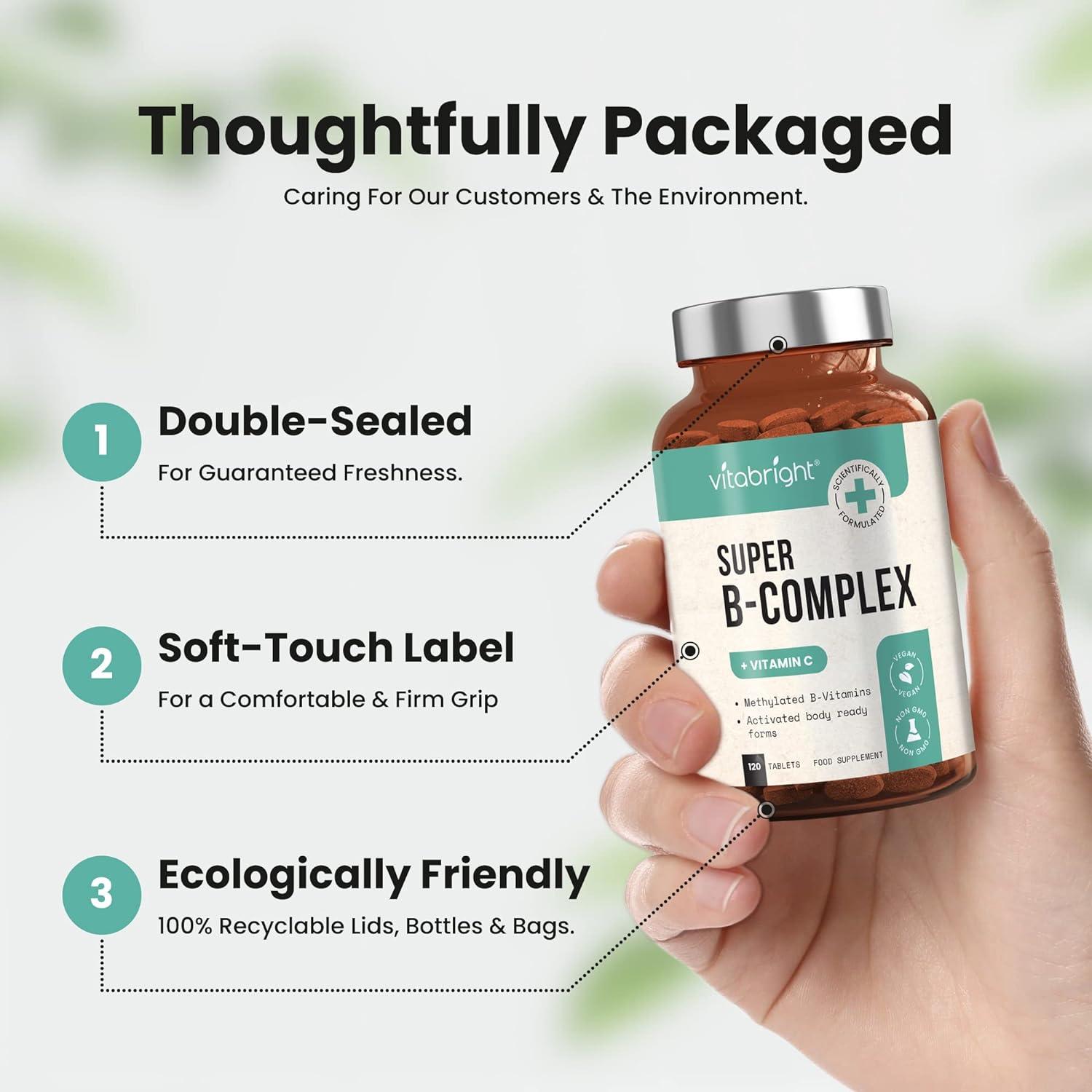 Vitamin B Complex Supplement - 11 B Vitamins (B1 B2 B3 B4 B5 B6 B7 B8 ...