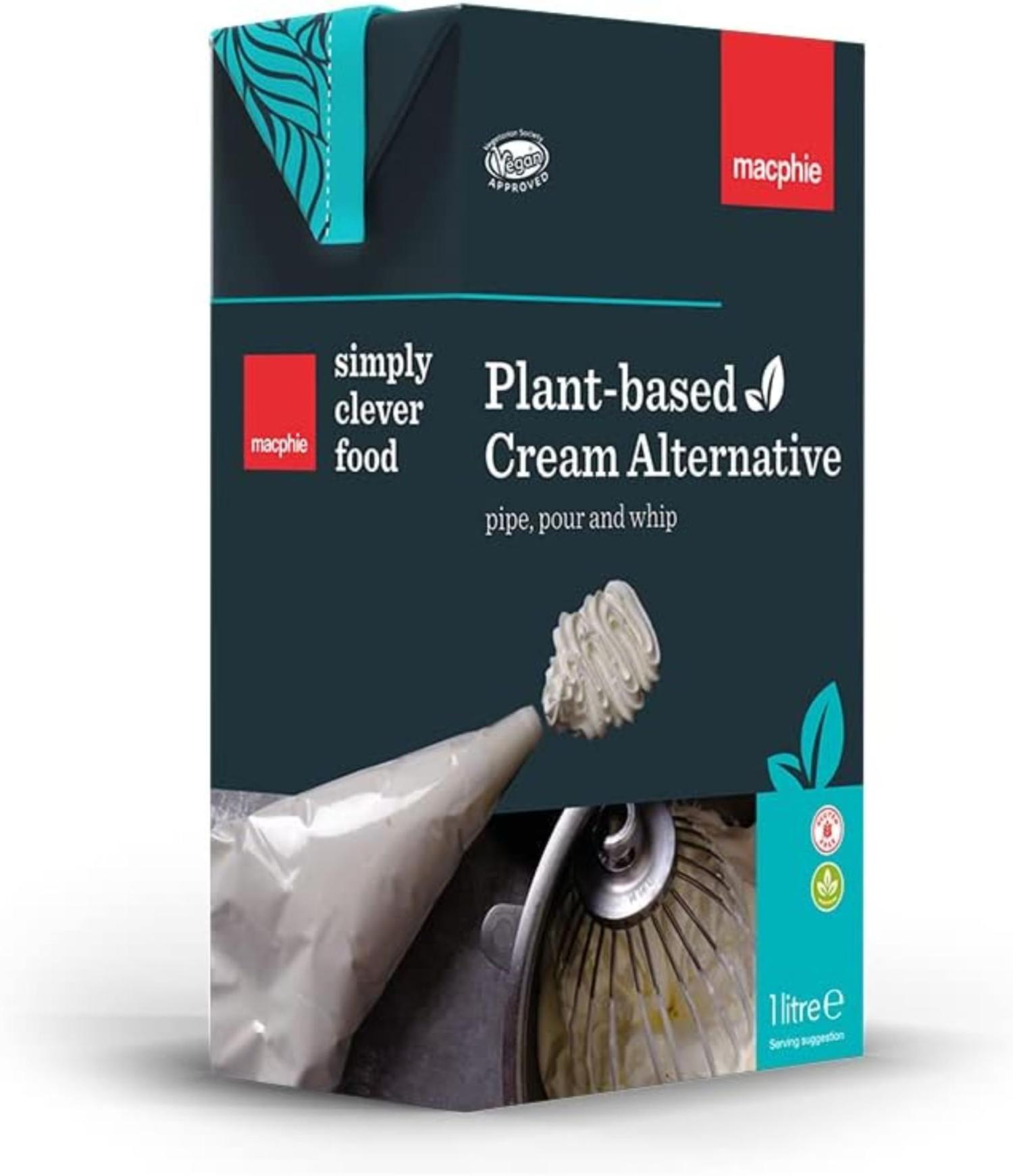 Plant Based Cream alternative. Vegan Cream 1Litre Ideal for deserts and ...
