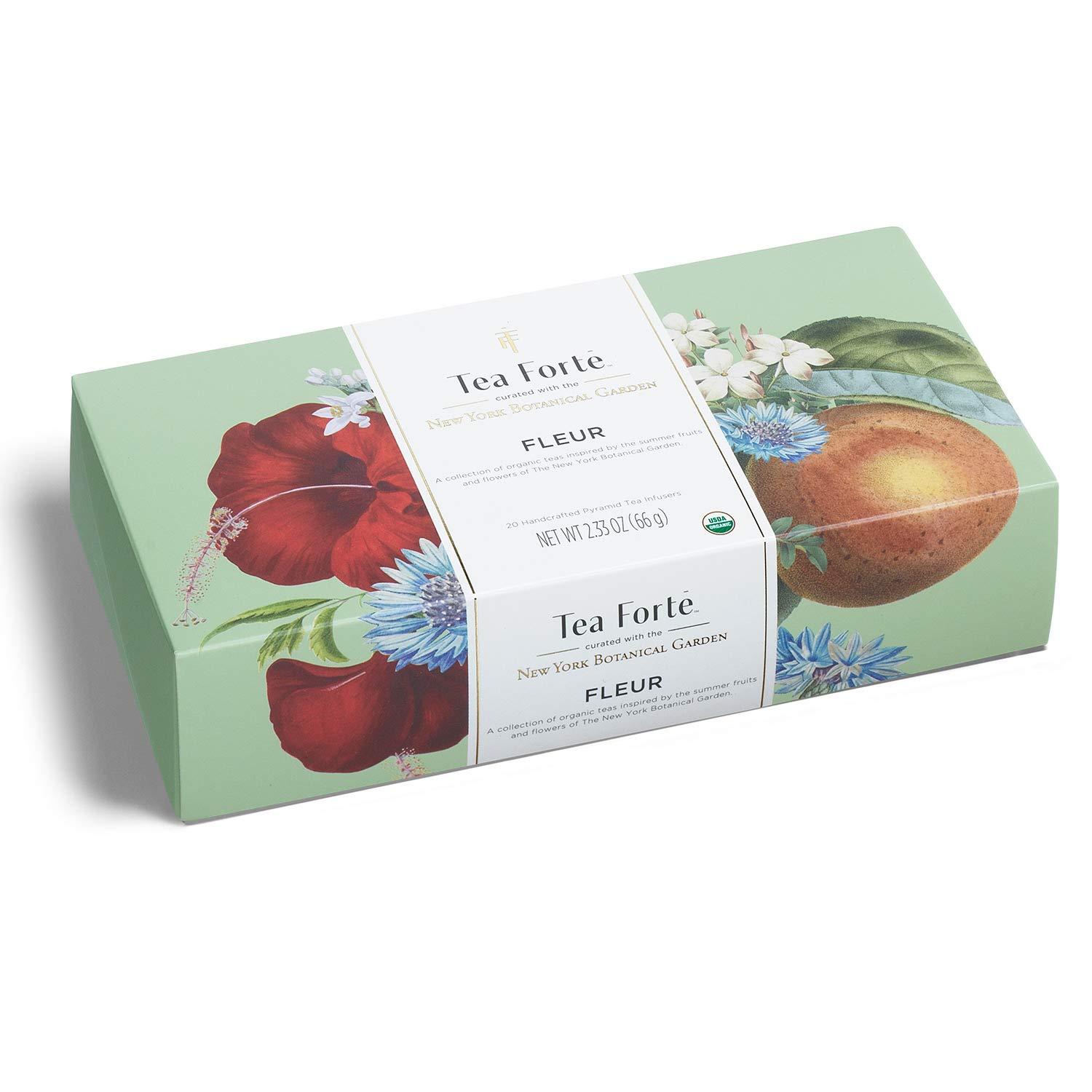 Tea Forte Fleur Assortment | 10 Pyramid Tea Bags | 5 Unique Blends ...