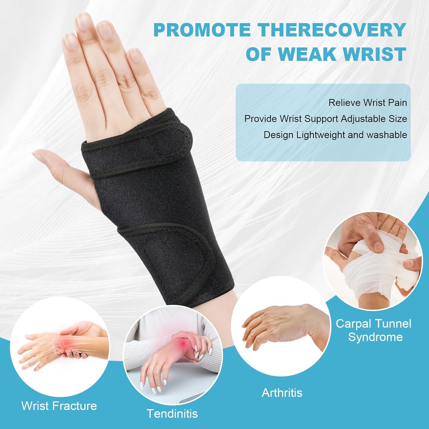 ACWOO Adjustable Wrist Strap Compression Splint - Left Hand Support for ...