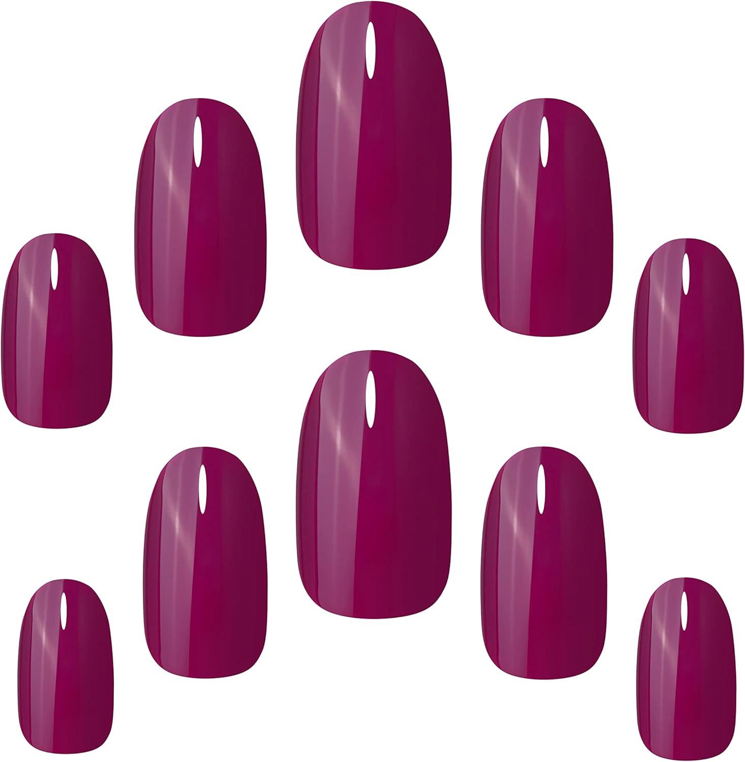 Elegant Touch Core Colour Nails Vivid Plum - 24 Piece Assortment | Buy ...