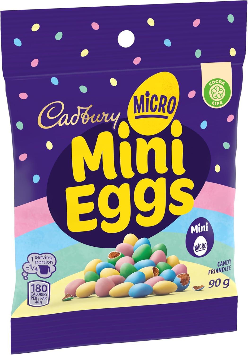 Cadbury Micro Mini Eggs Chocolatey Candy Eggs 90 g Micro Chocolate 90 g ...