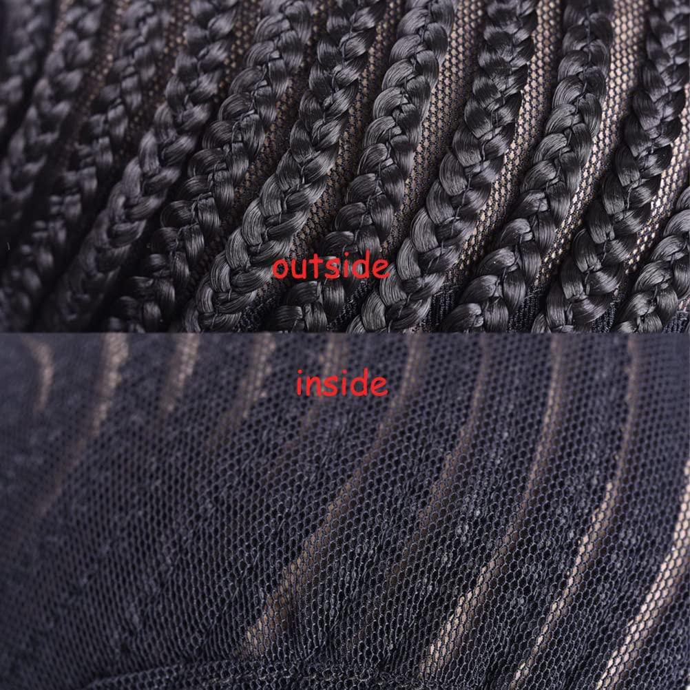 2Pcs Crochet Cornrow Wig Caps for Women - Stretchy Braided Caps with ...