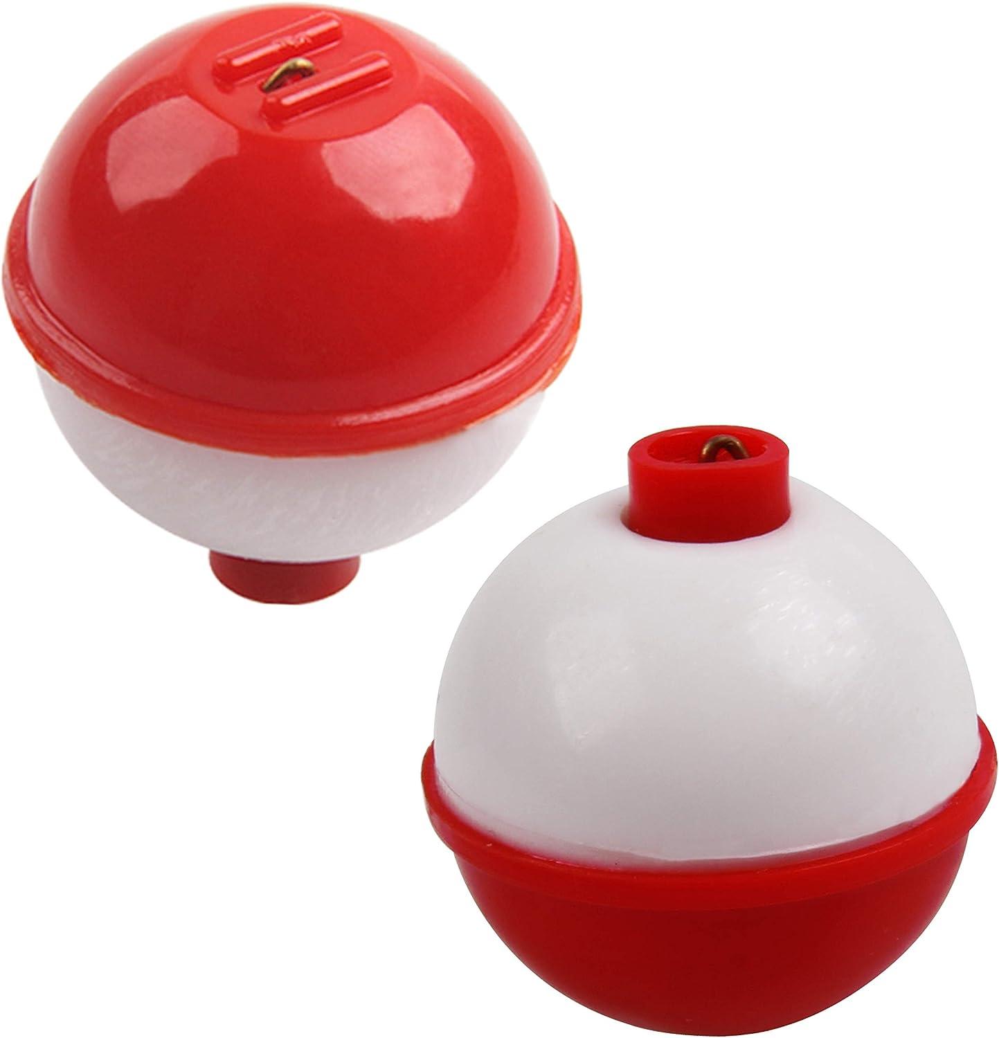 25PCS Easy Catch Snap-On Fishing Float Bobbers | 1 1/2 INCH Hard ABS ...