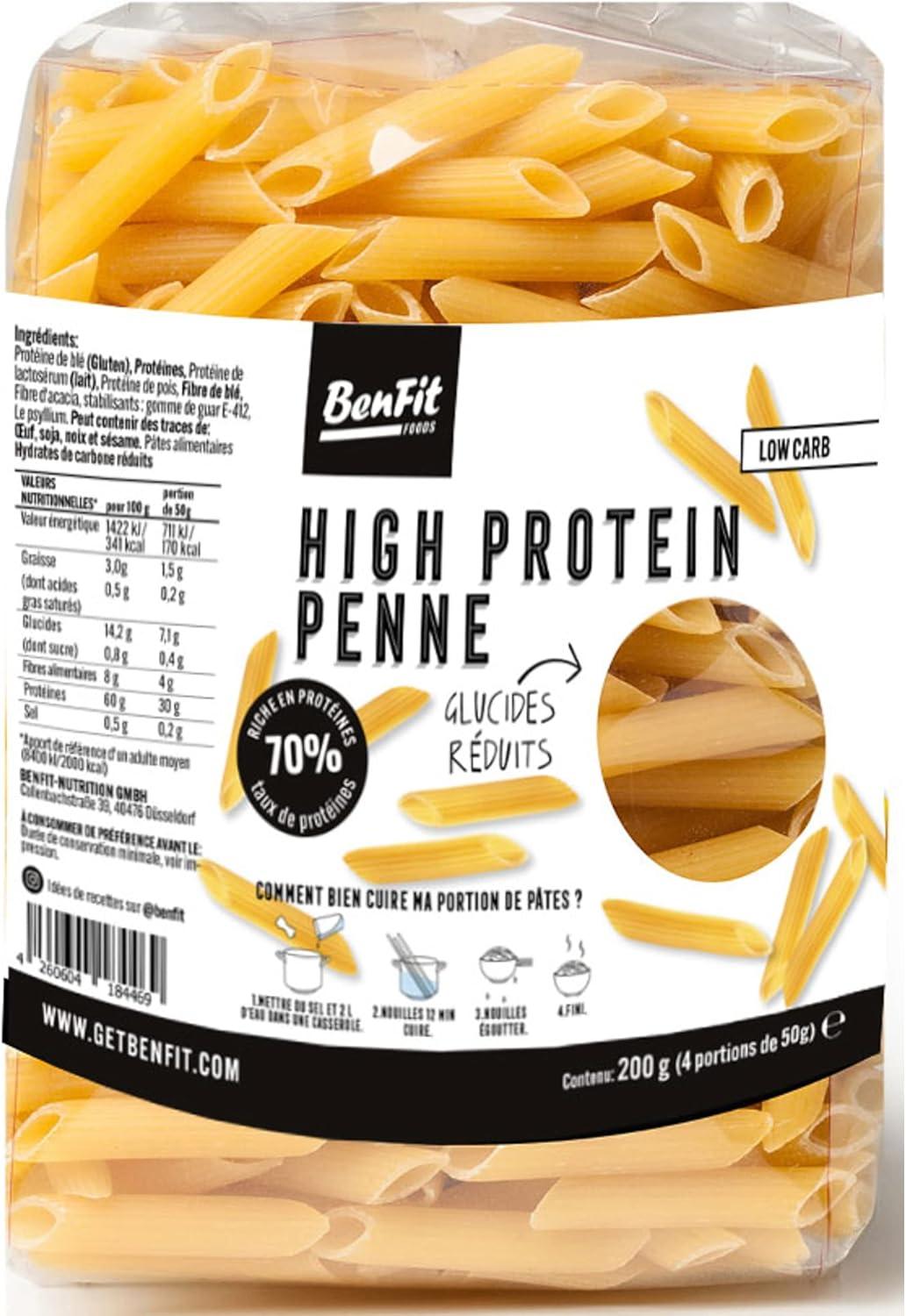 BenFit High Protein low carb pasta mix package - 8 x 200g penne and ...