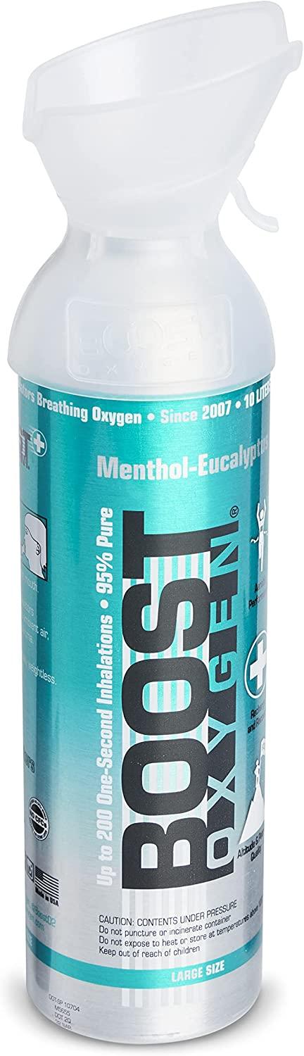 2 Pack Large 10-Liter Boost Oxygen Canister - Pure Portable Natural ...