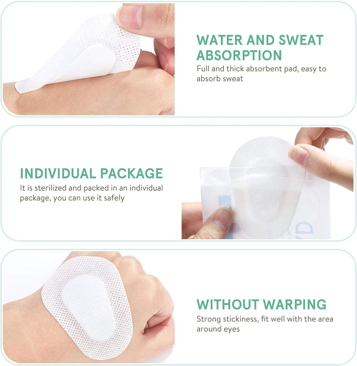 Lurrose 20pcs Nonwoven Sterile Eye Pads - Self-adhesive Eye Dressing ...