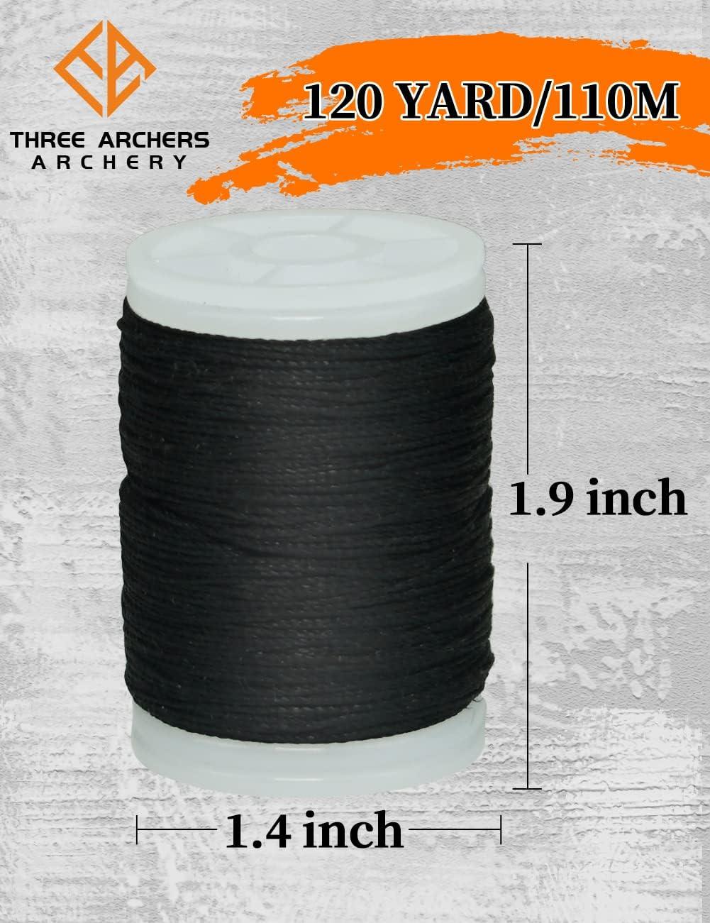 THREE ARCHERS Bowstring Serving Thread Jig - 120 yard/110m - Black ...