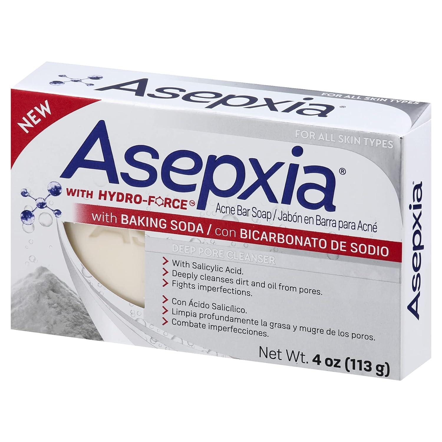 Asepxia Acne Treatment Bar Soap with Baking Soda & Salicylic Acid - 4oz ...