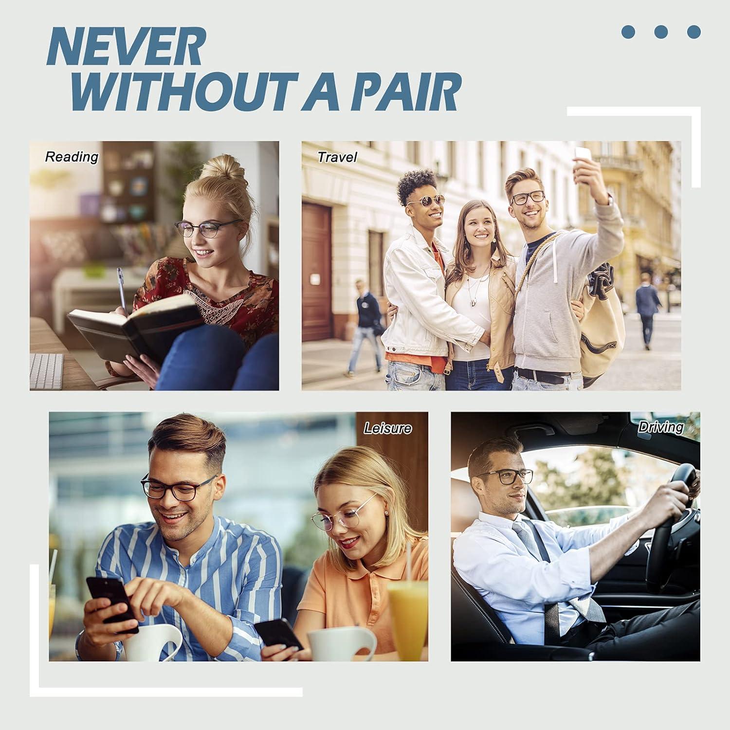 Shop CGID 50s Retro Nerd Glasses - Half Frame Horn Style Rockabilly ...