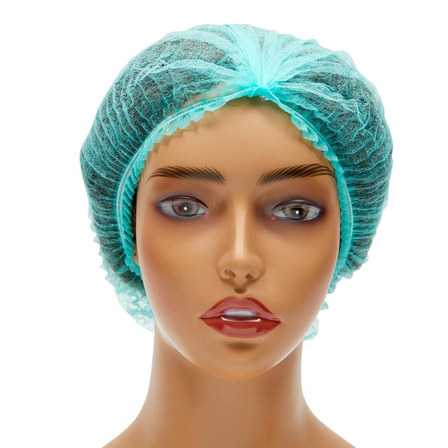 200 Pack Green Disposable Hair Nets - Bouffant Food Service Covers for ...