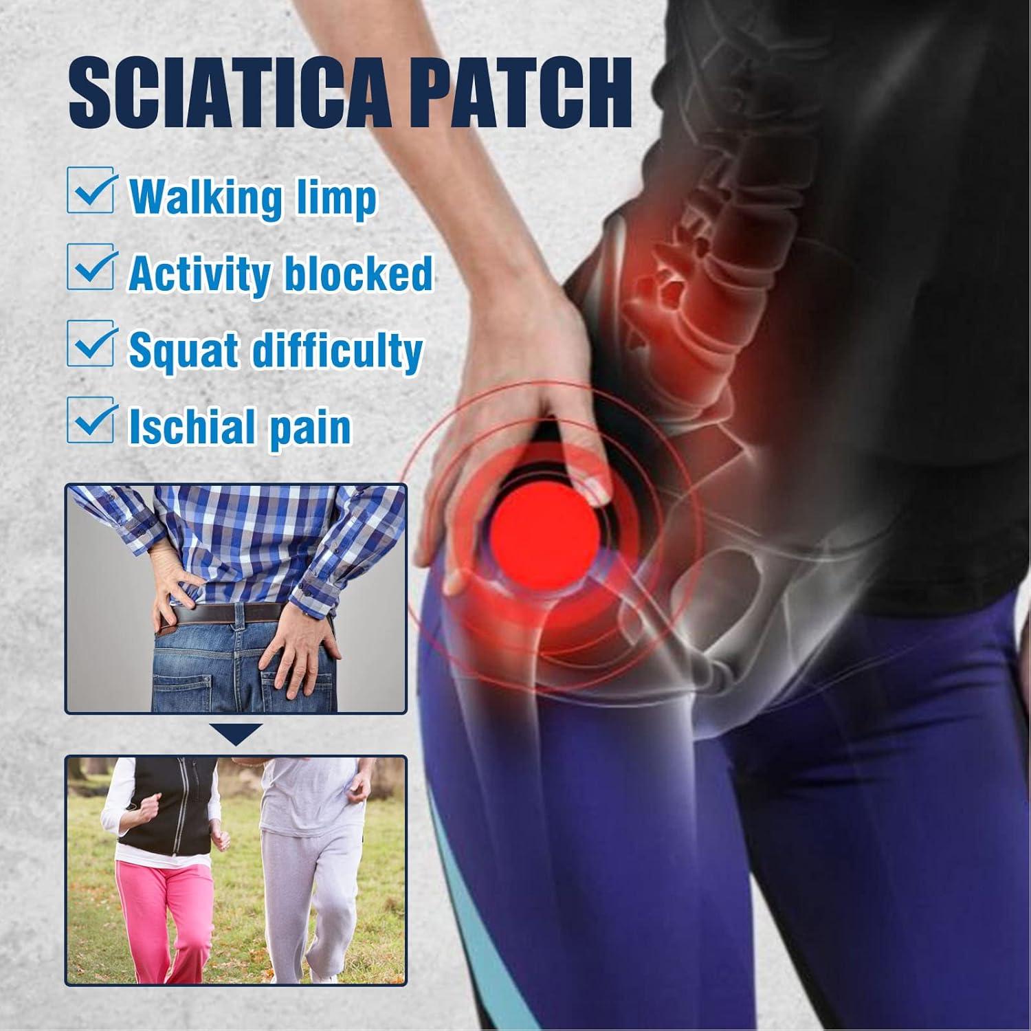 Herbal Sciatica Patch for Pain Relief | Breathable Support for Muscle ...