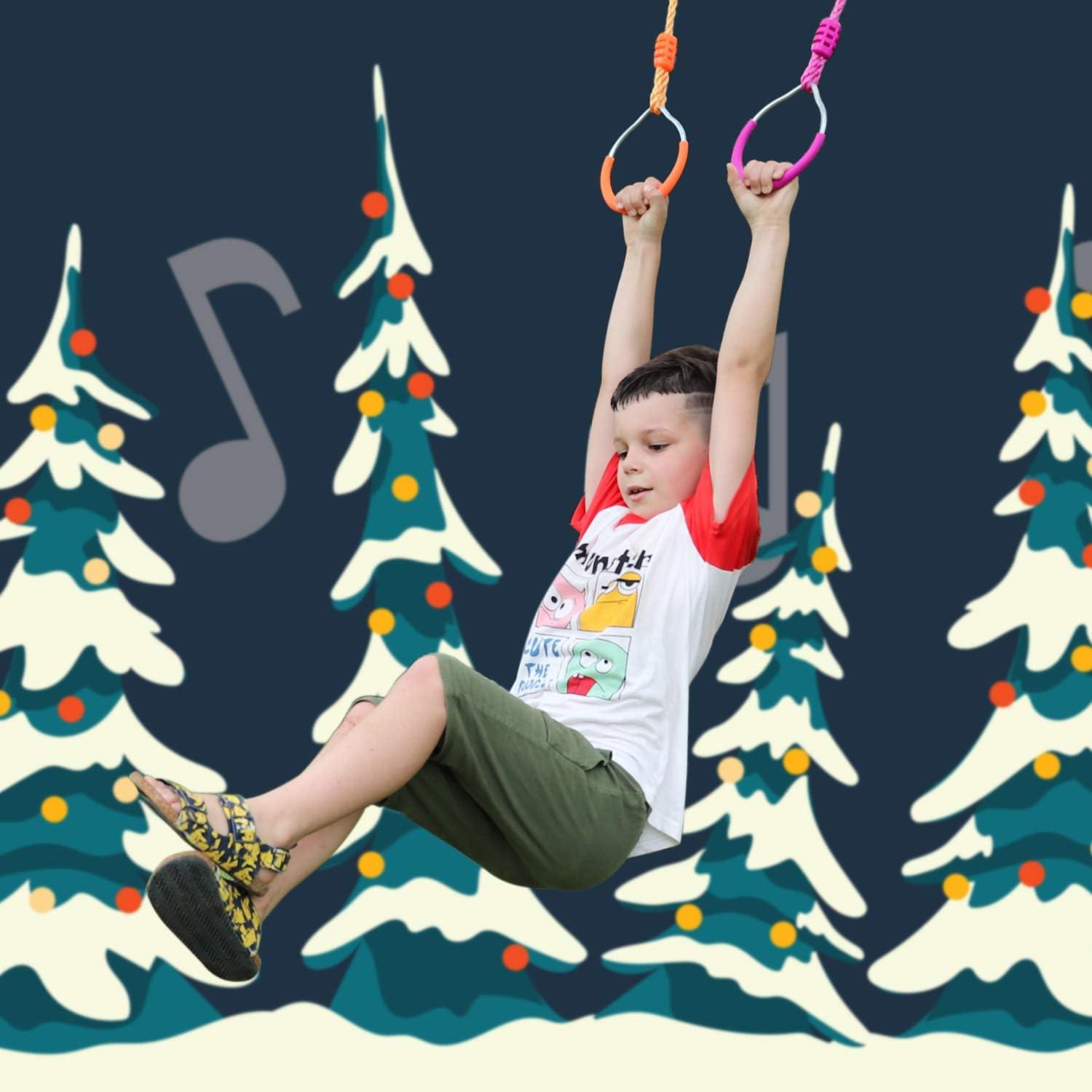 Rainbow Craft 7-Pack Ninja Rings for Backyard Ninja Warrior - Gymnastic ...