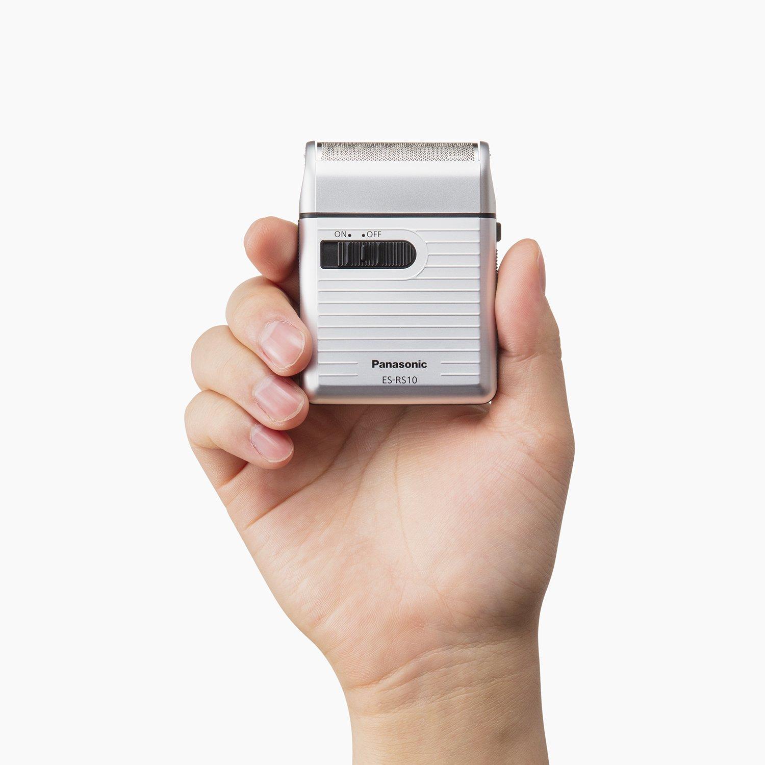 Panasonic Men's Travel Shaver ES-RS10-S Silver | AA Alkaline Battery ...