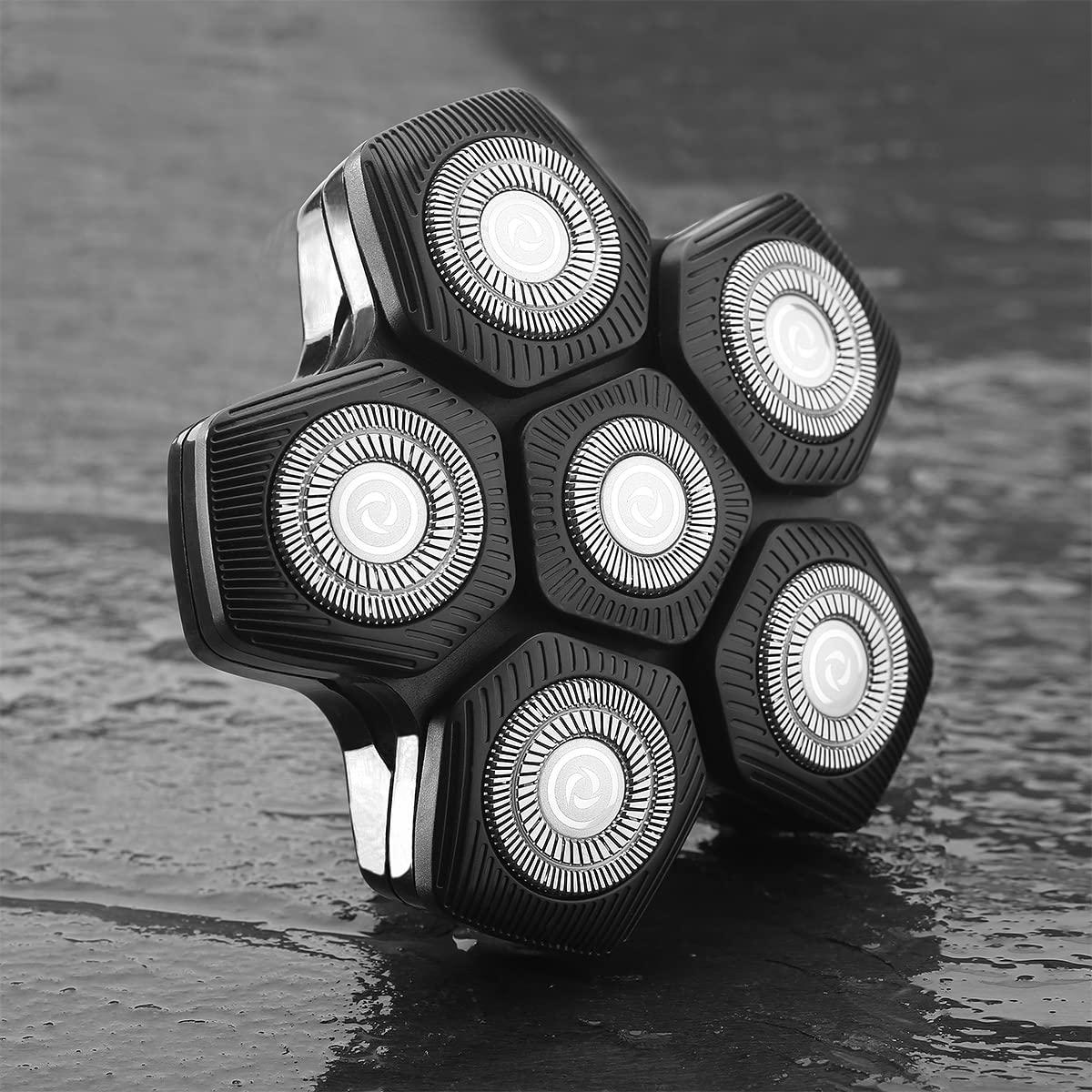 WAHFOX 6-Blade Head Shaver Replacement Blades - Compatible with FREEDOM ...