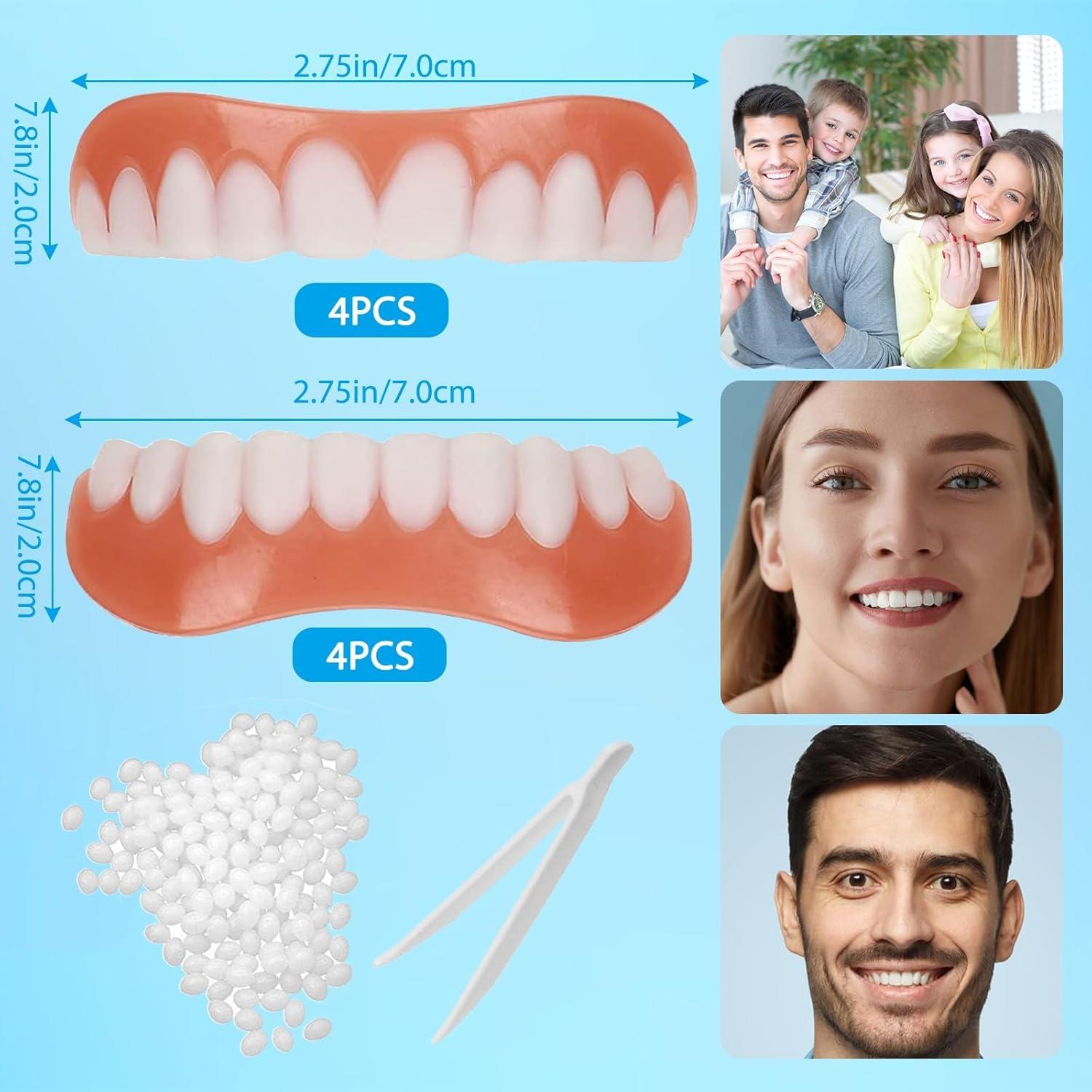 Buy Flipped Warm 2 Pairs of Artificial Teeth | Prosthetic Temporary ...