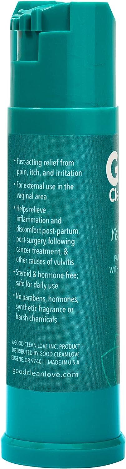 Good Clean Love Relief Gel Pain & Itch with 4% Lidocaine - Fast-Acting ...