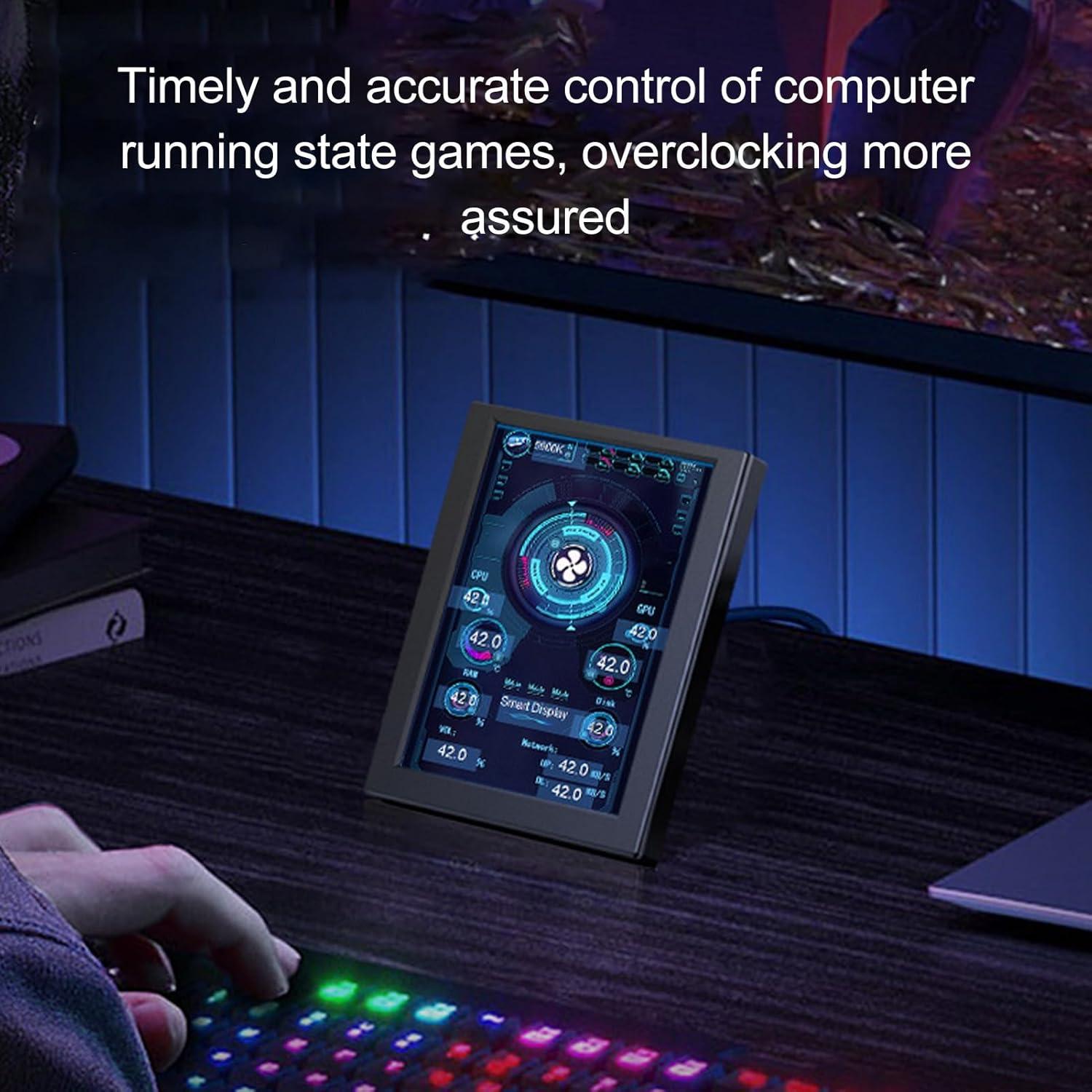 3.5-Inch PC Sensor Panel Display - IPS USB-C Temperature Display for ...