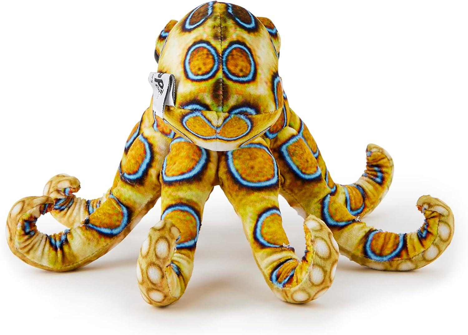 Zappi Co Plush Children's Stuffed Toy - Safari Animals Collection (Blue ...