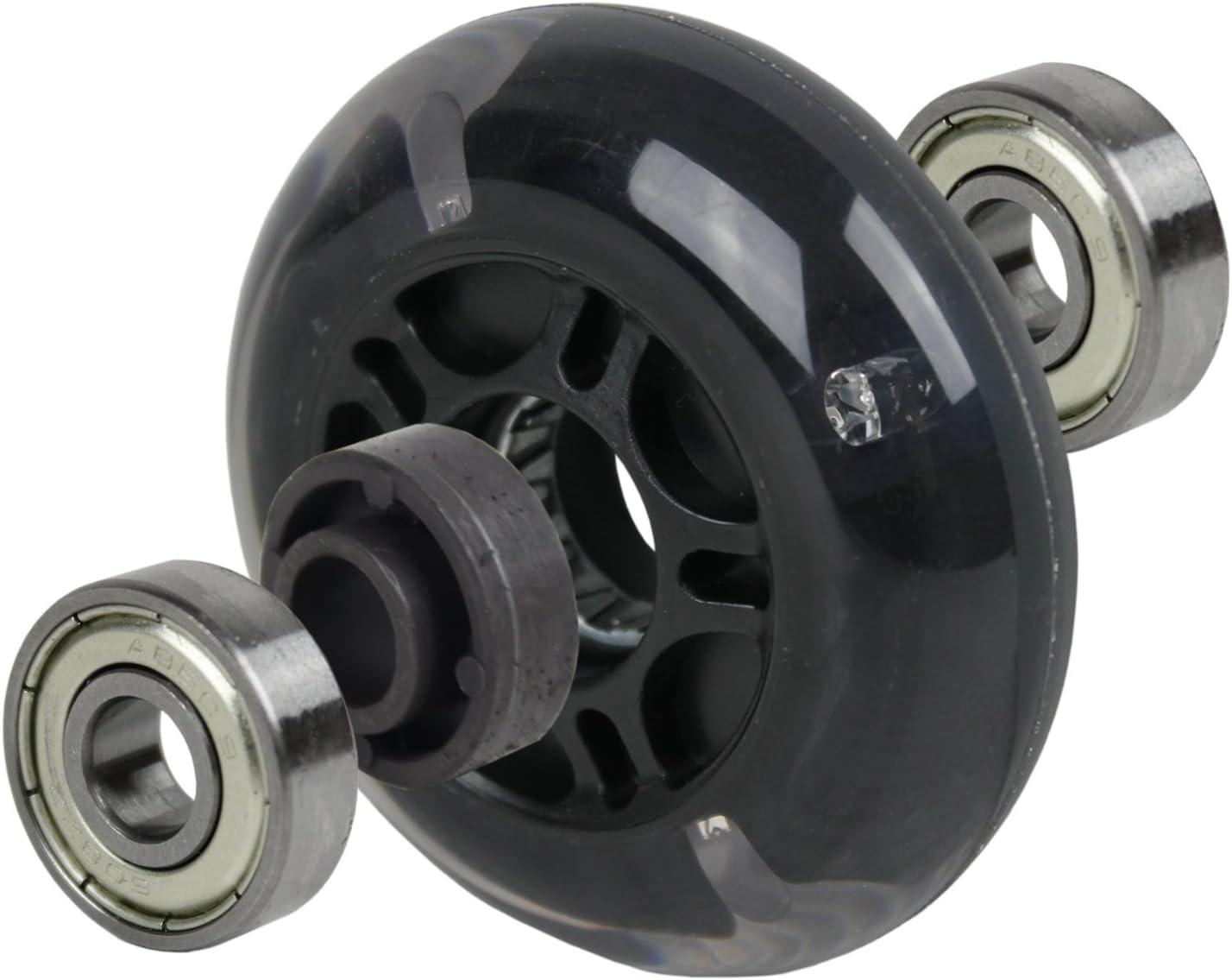 LED Inline Wheels 82a Roller Blade Ripstik Light Up 76mm - 8 Pack | Buy ...