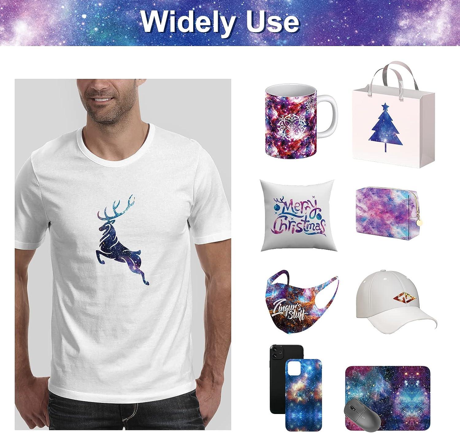 TIFEE Infusible Ink Transfer Sheets 11 Pcs 12 x 10 Galaxy Sublimation ...