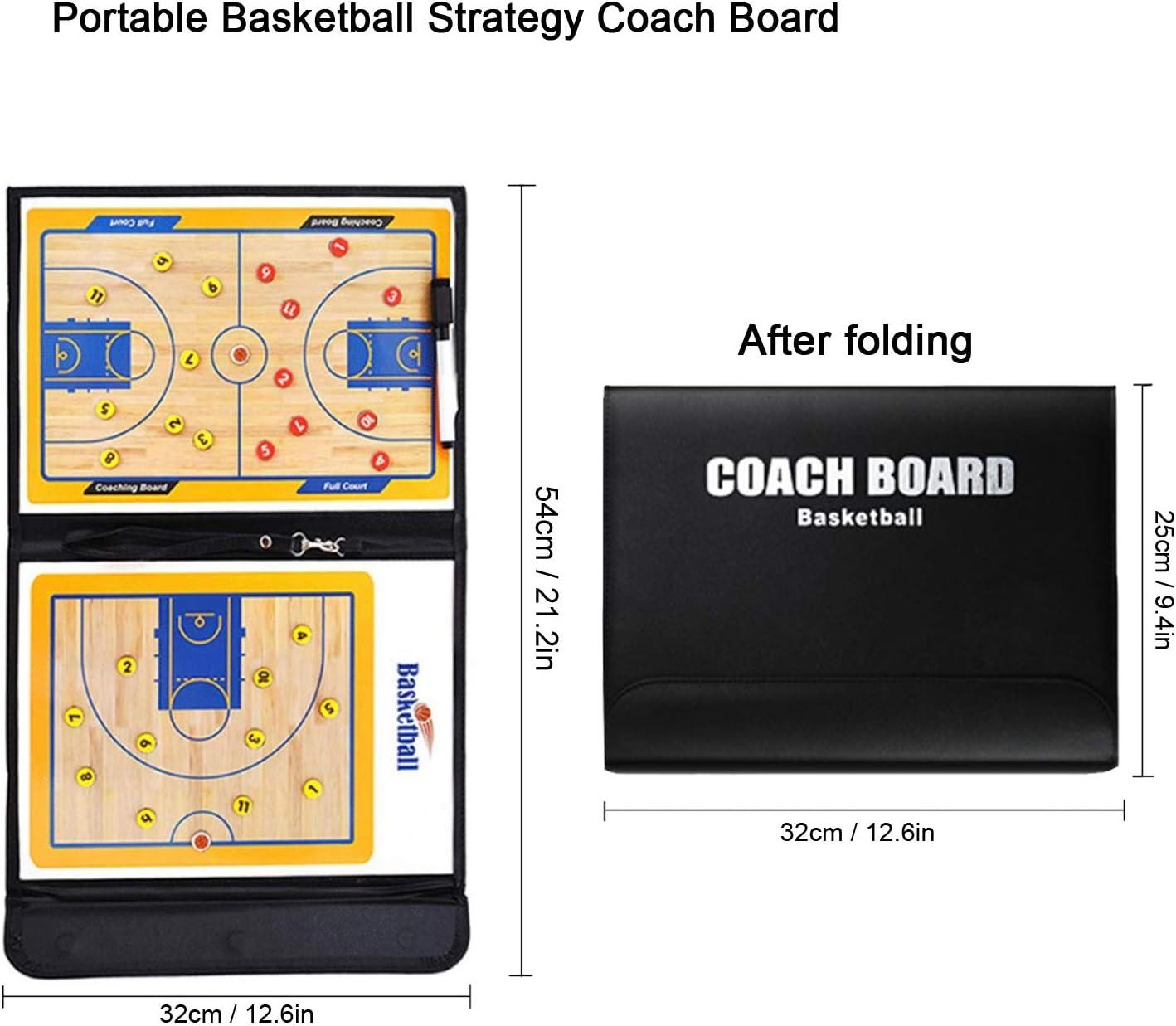 TXENCEX Basketball Coaching Board - Portable Tactical Magnetic ...