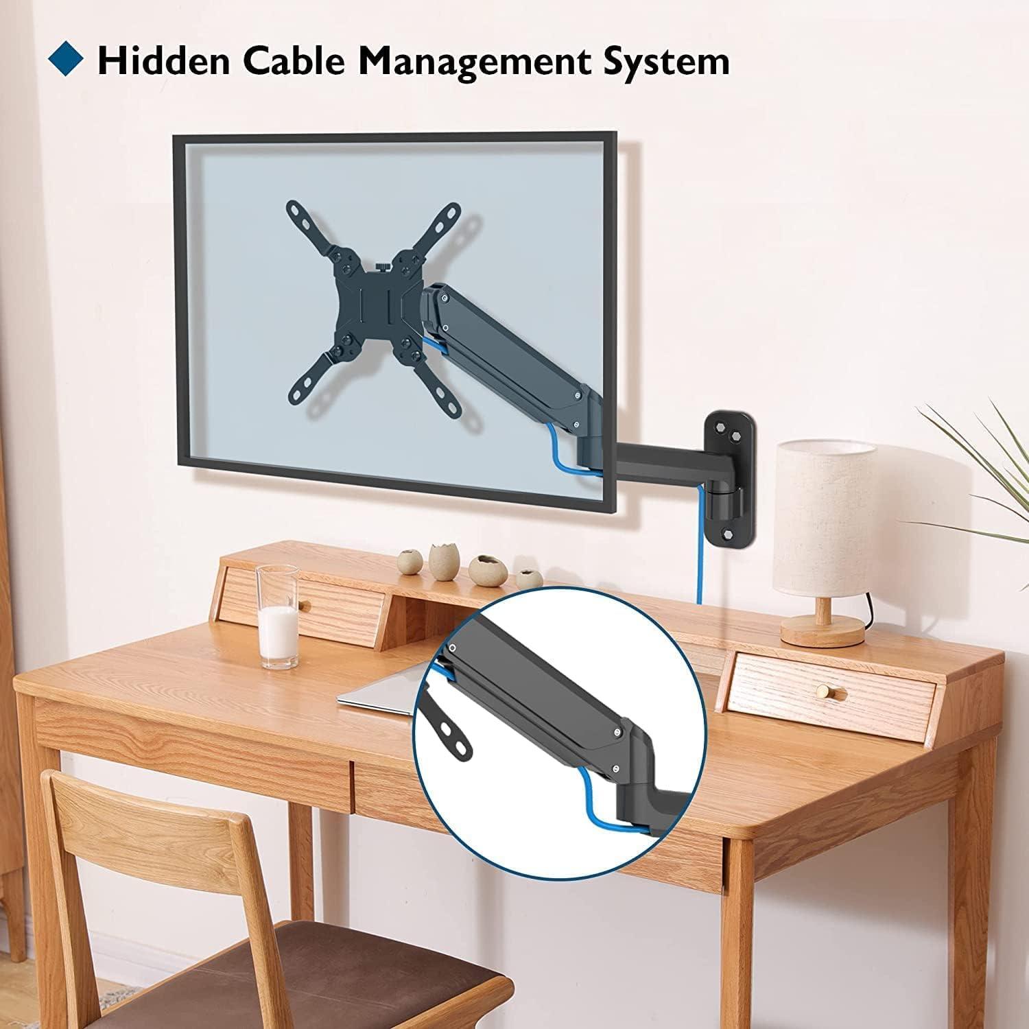 BONTEC Monitor Wall Mount Bracket for 13 to 42 Inch Screens - Black ...