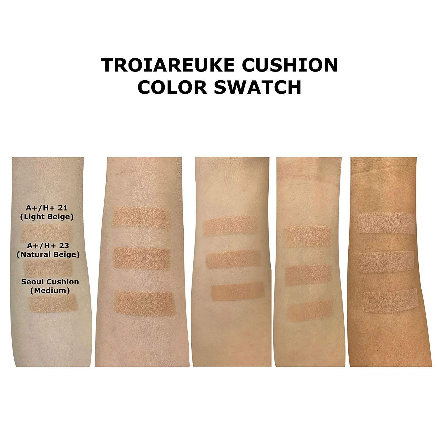 TROIAREUKE A+ Cushion Foundation (Shade 21) - Natural Coverage ...