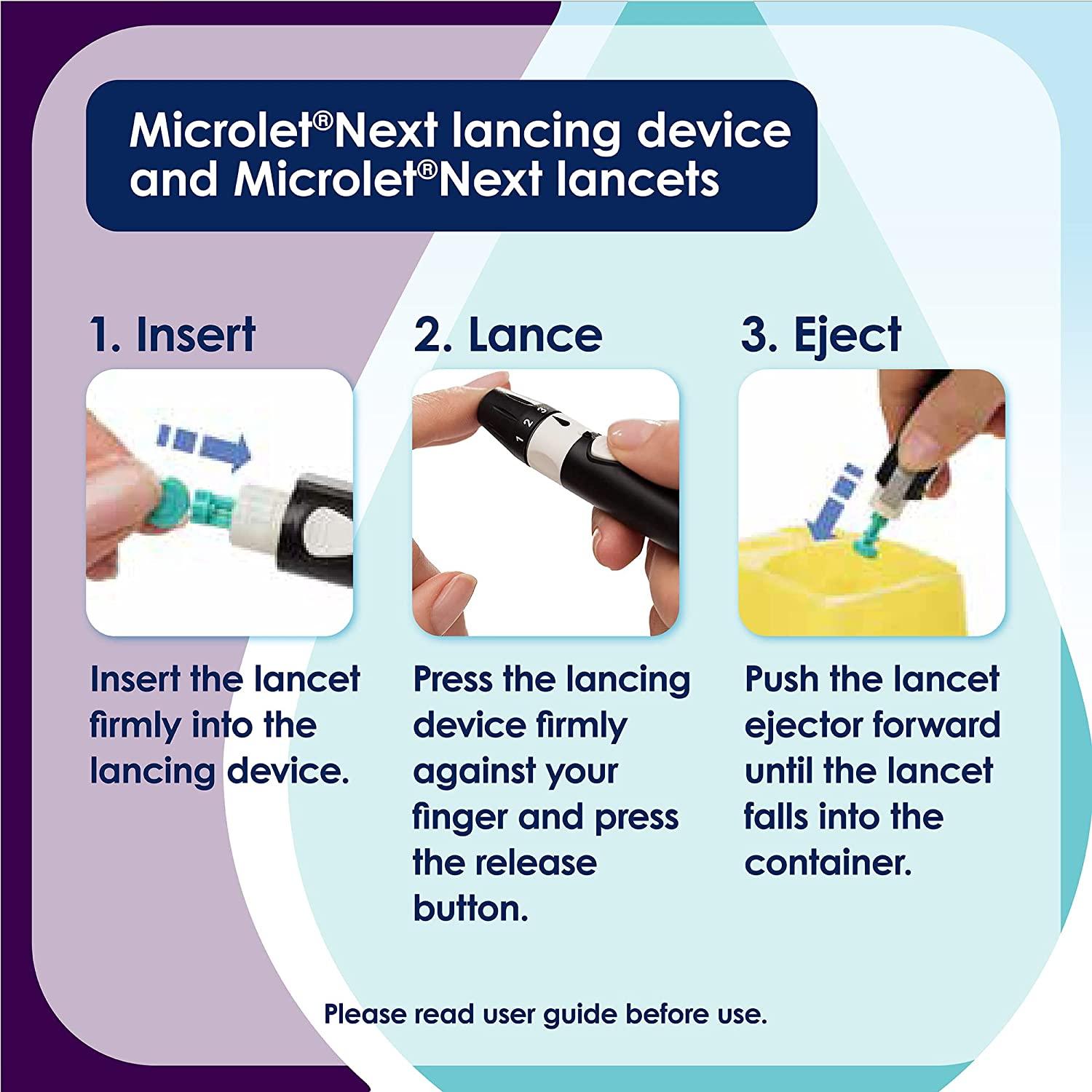 MICROLET NEXT Adjustable Lancing Device | 5 Depth Settings | Buy Now ...
