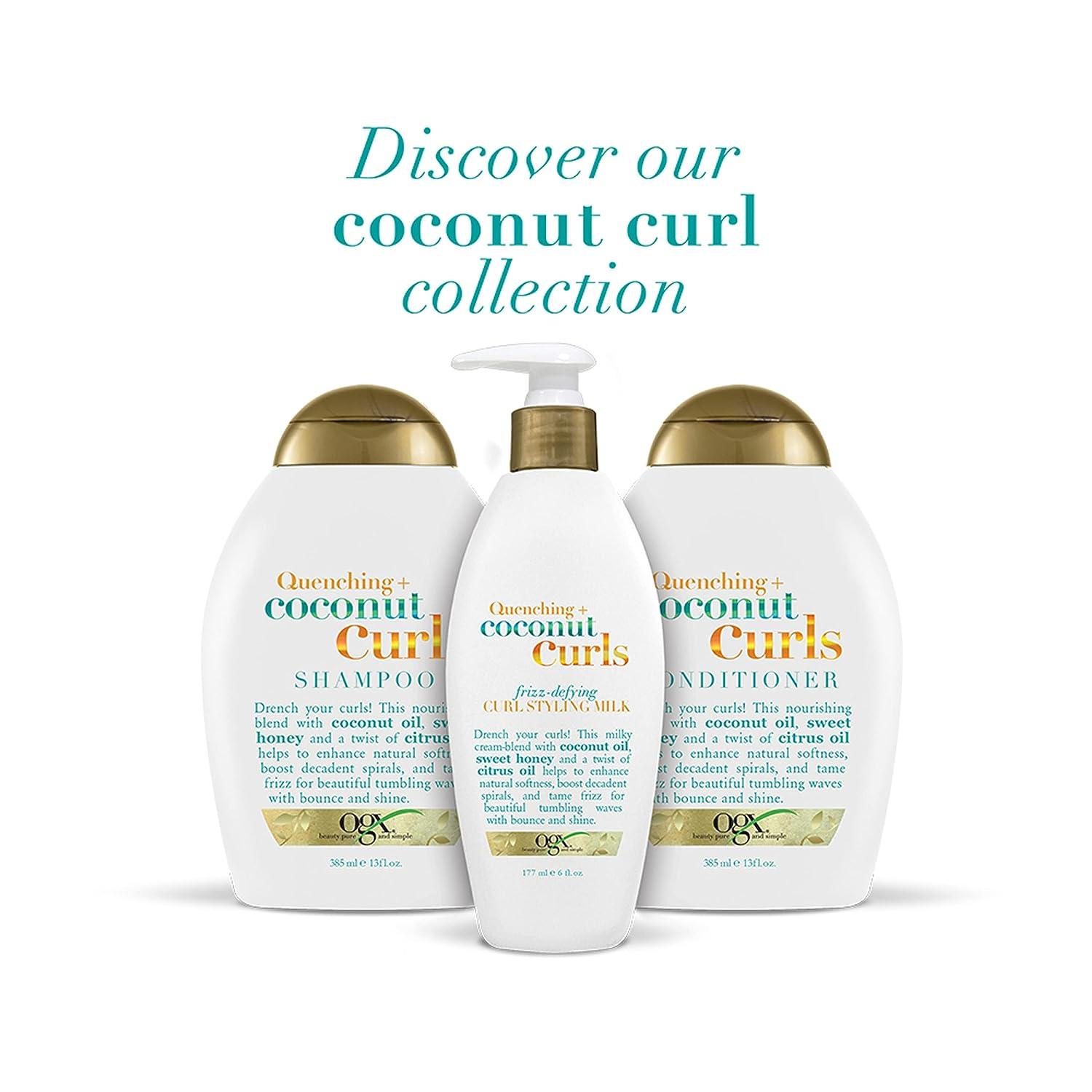 OGX Quenching + Coconut Curl-Defining Shampoo - 13 fl oz | Hydrating ...