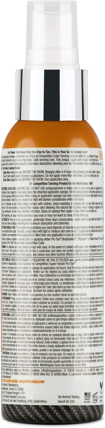 Pro Tan Super Dark Competition Color - Premium Tanning Solution for ...
