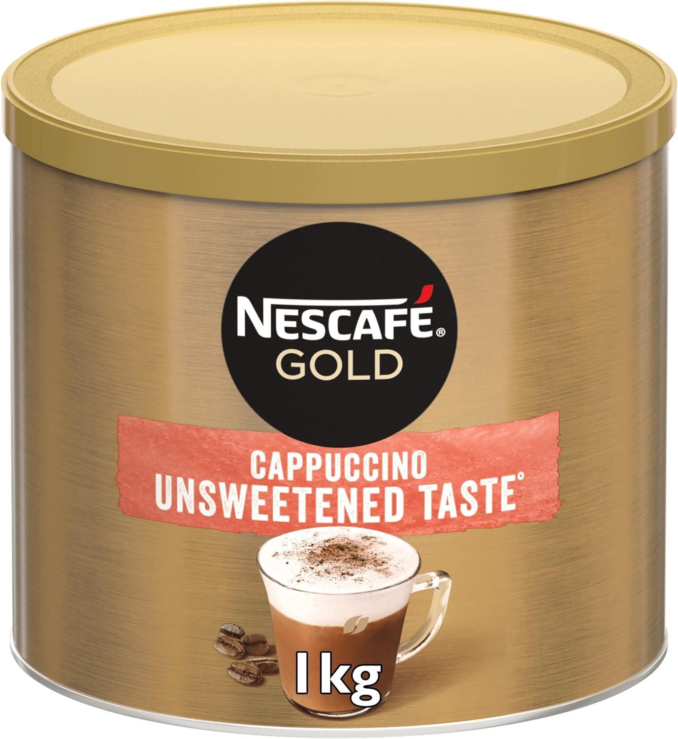 Nescafe Gold Cappuccino Unsweetened Taste Instant Coffee Tin 1 kg ...