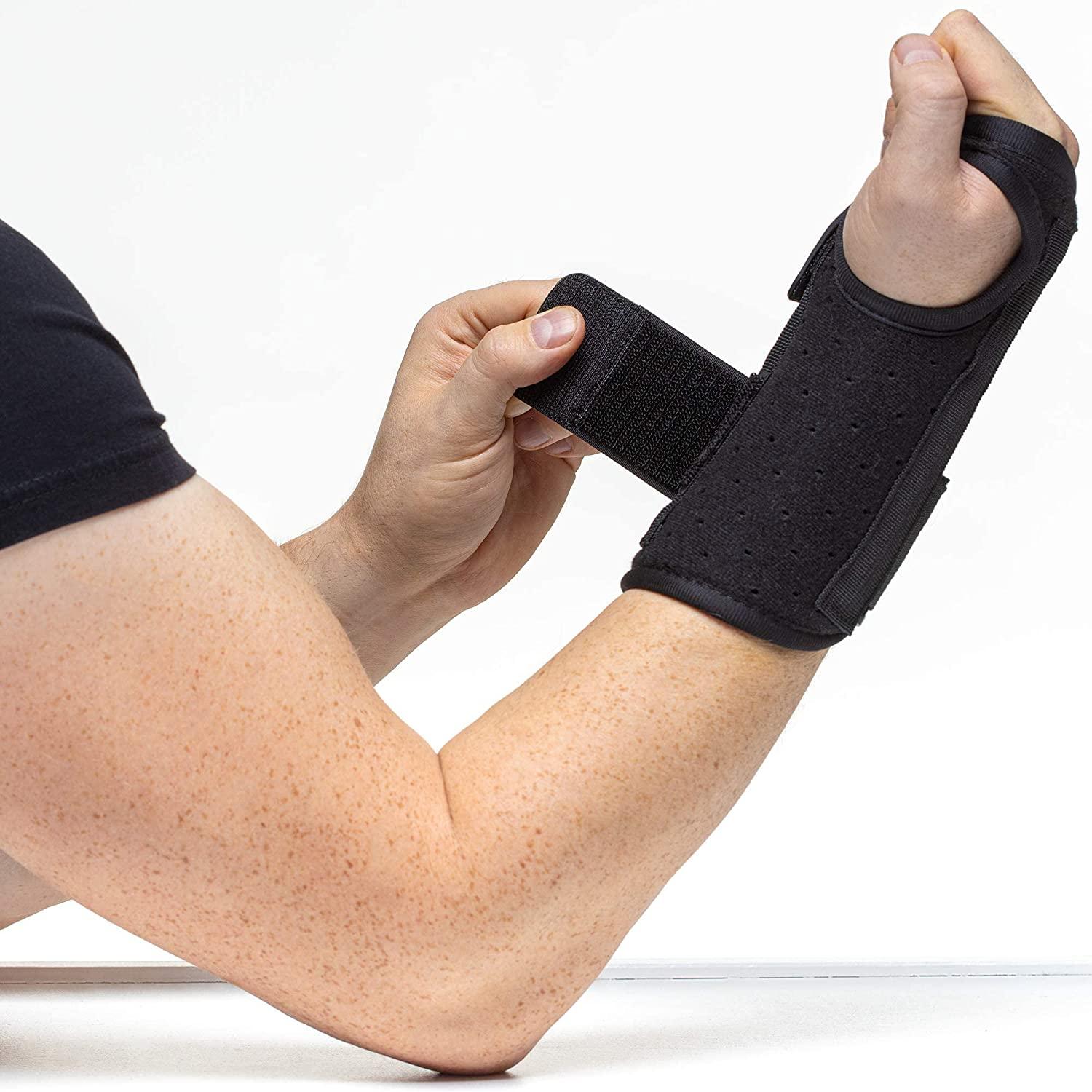Carpal Tunnel Wrist Brace Support with Metal Splint - Left Hand L/XL ...