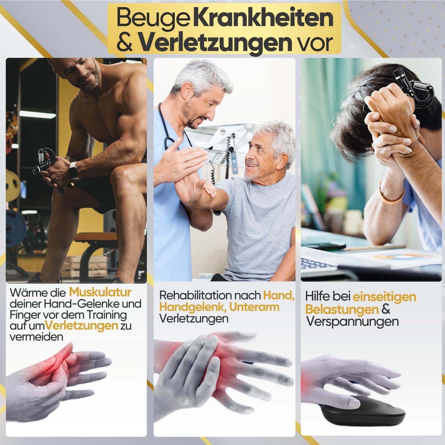 Strabozz Hand Trainer Set - Finger Grip Trainer 5-60kg | Occupational ...