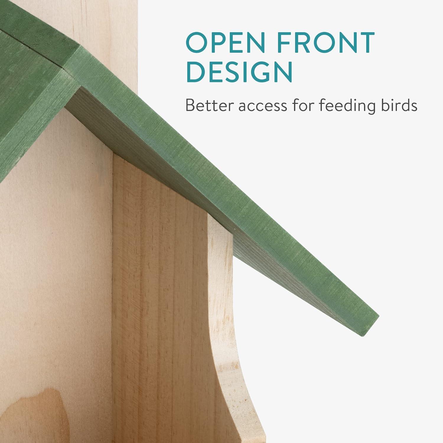 Navaris Small Bird Nest Box - Wooden Robin, Hummingbird, Parakeet ...