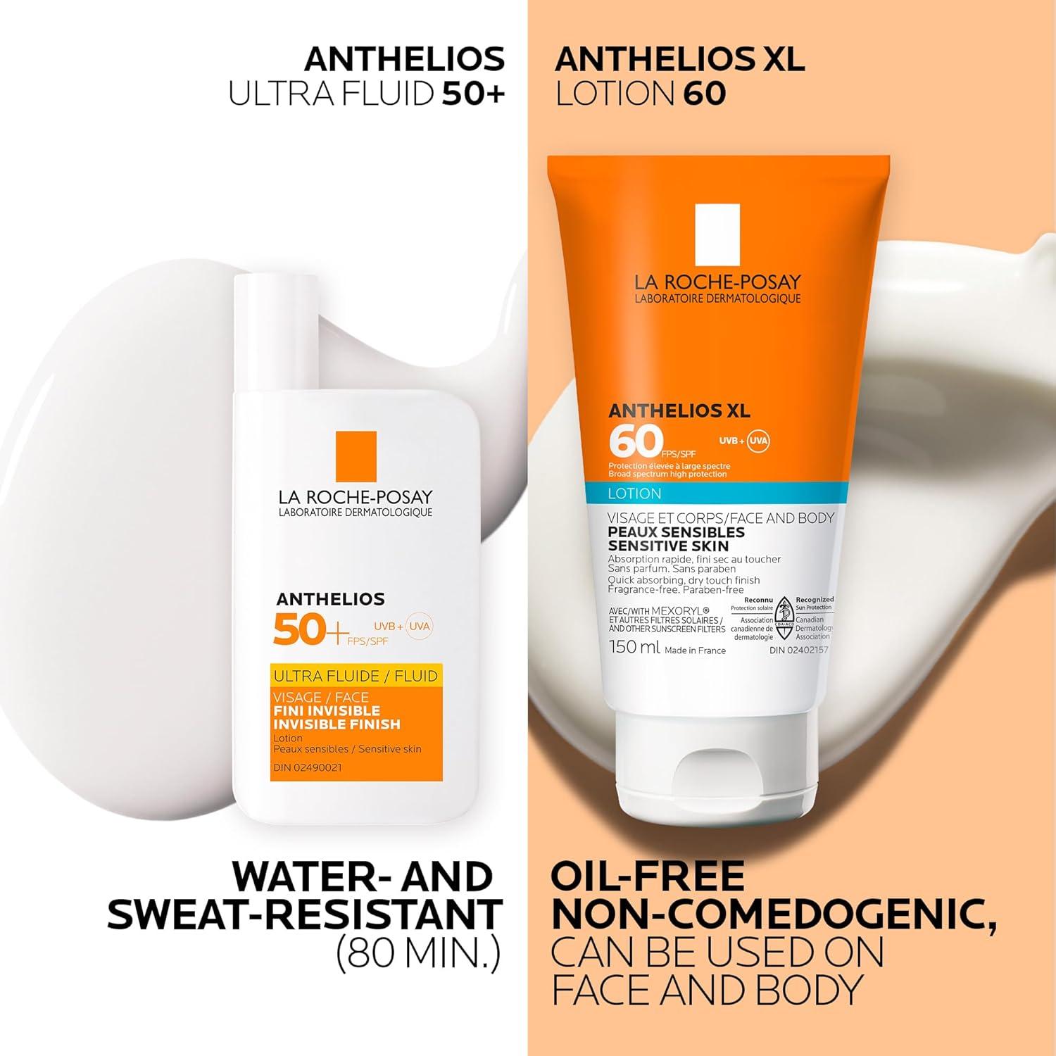 La Roche-Posay Anthelios Face Sunscreen & BUNDLE Broad Spectrum UVA-UVB ...