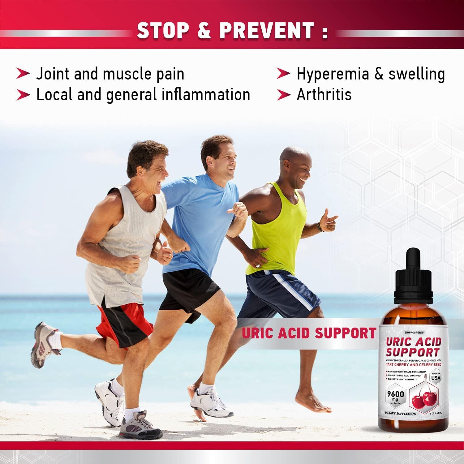 Uric Acid Support with Tart Cherry Extract - Liquid Supplement for ...