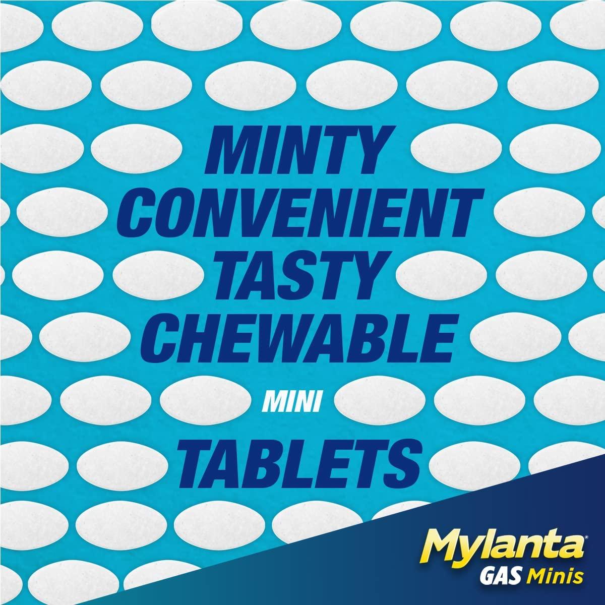 Mylanta Gas Relief Mini-Tabs Mint - 50 Count | Fast-Acting Gas Relief ...