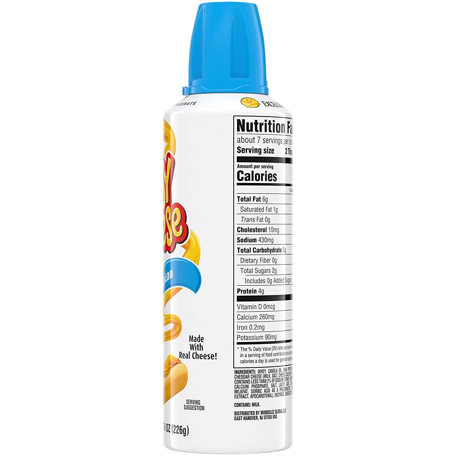 Easy Cheese American Cheese Snack - 8 oz | Creamy Portable Cheese ...