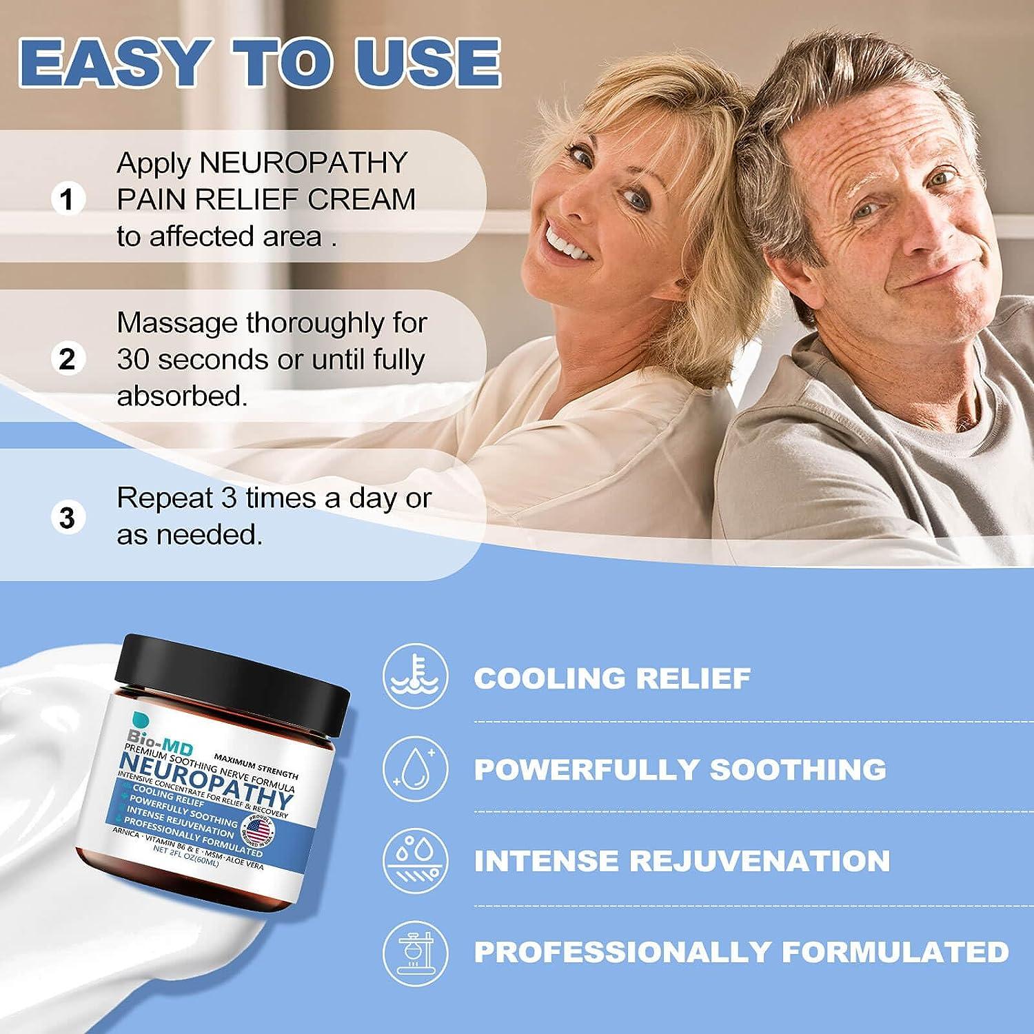 Neuropathy Pain Relief Cream - Maximum Strength for Nerve Pain in Feet ...
