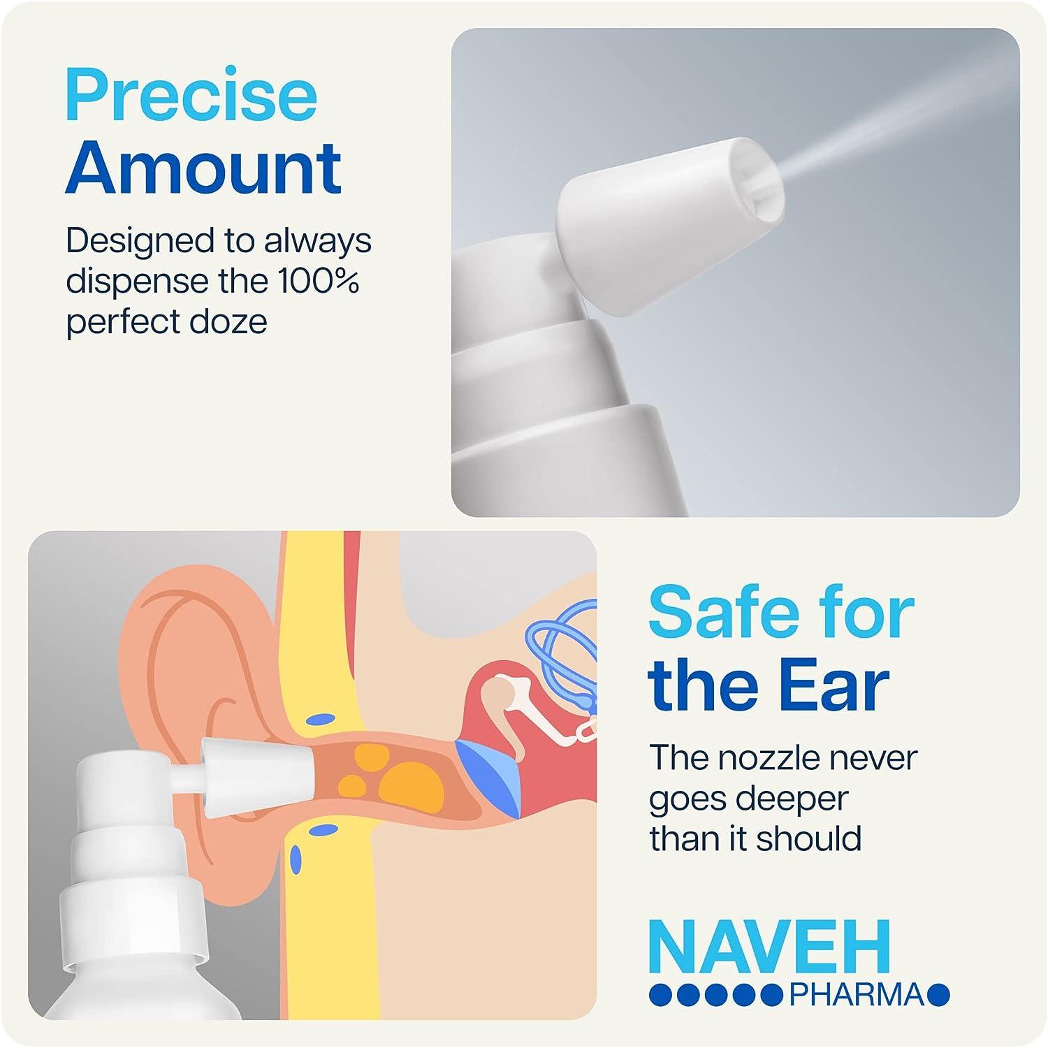 Naveh Pharma Baby Earwax Removal Spray + Otic Guard Ear Infection Spray ...