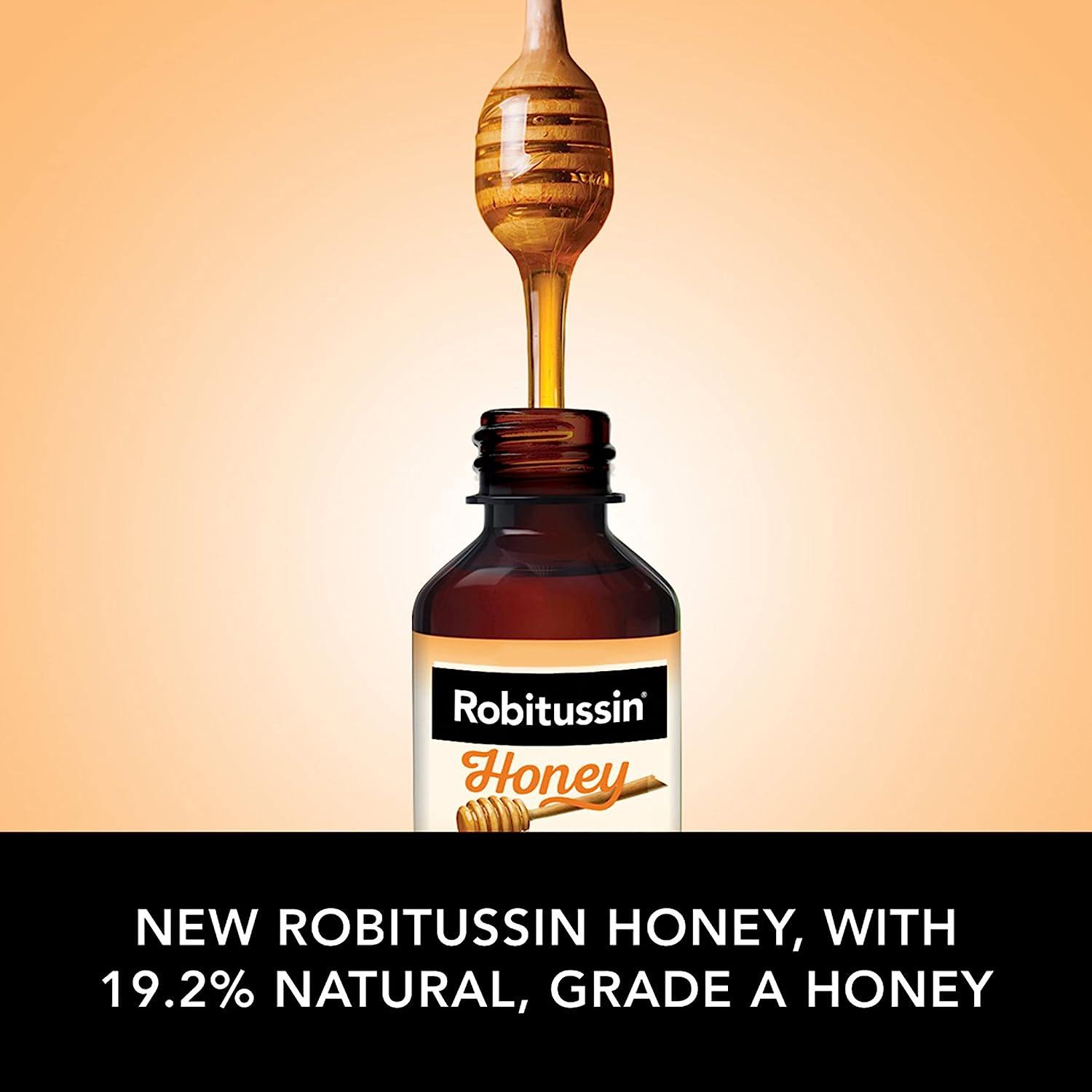 Robitussin Maximum Strength Nighttime Cough DM Honey Flavor - 4 Fl Oz ...